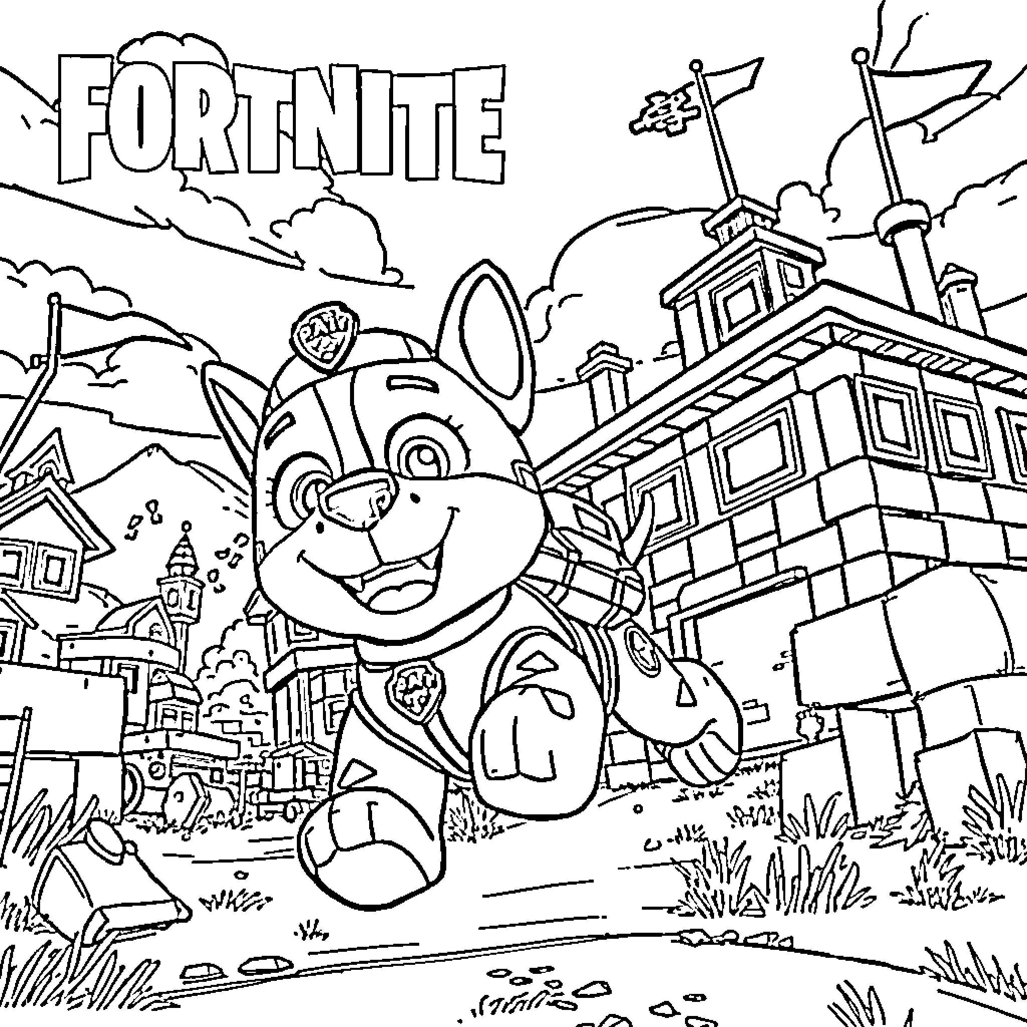 Best Rubble Coloring Pages (Free Printable PDF)