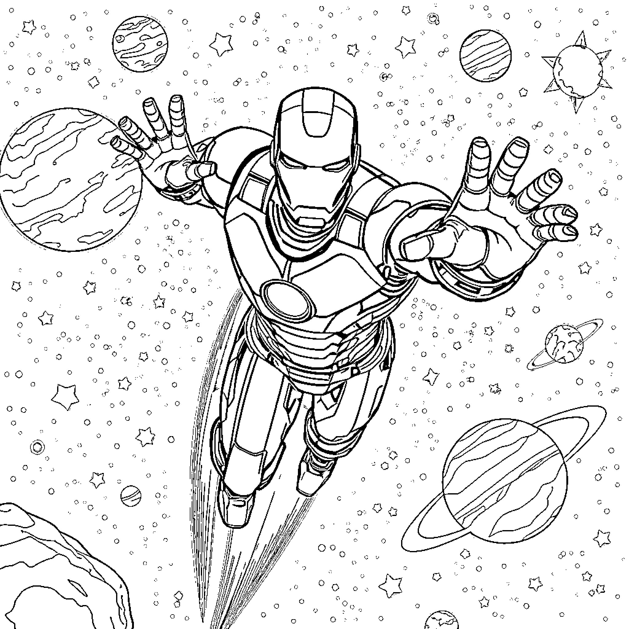 Best Ironman Coloring Pages (Free Printable PDF)