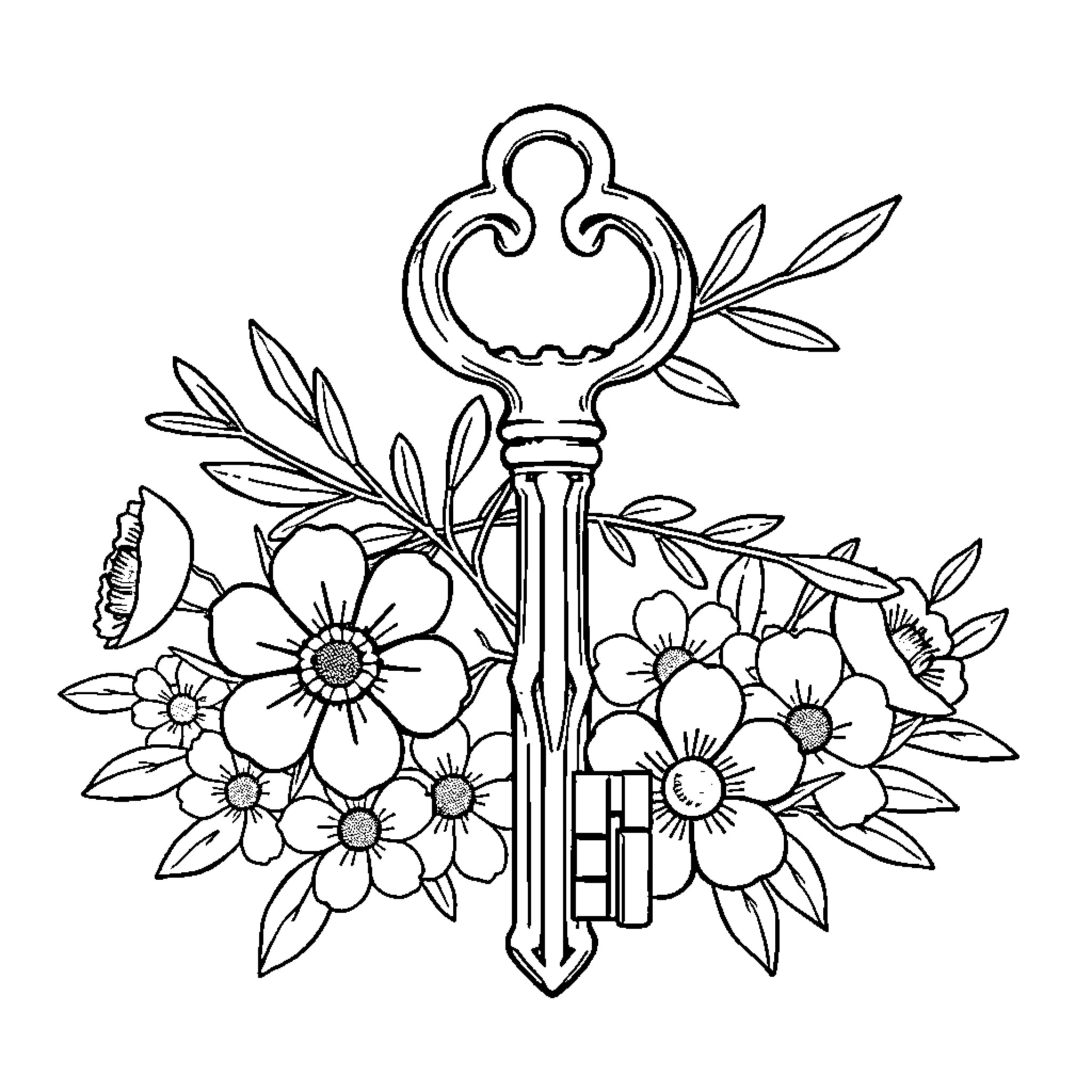 Best Key Coloring Pages (Free Printable PDF)