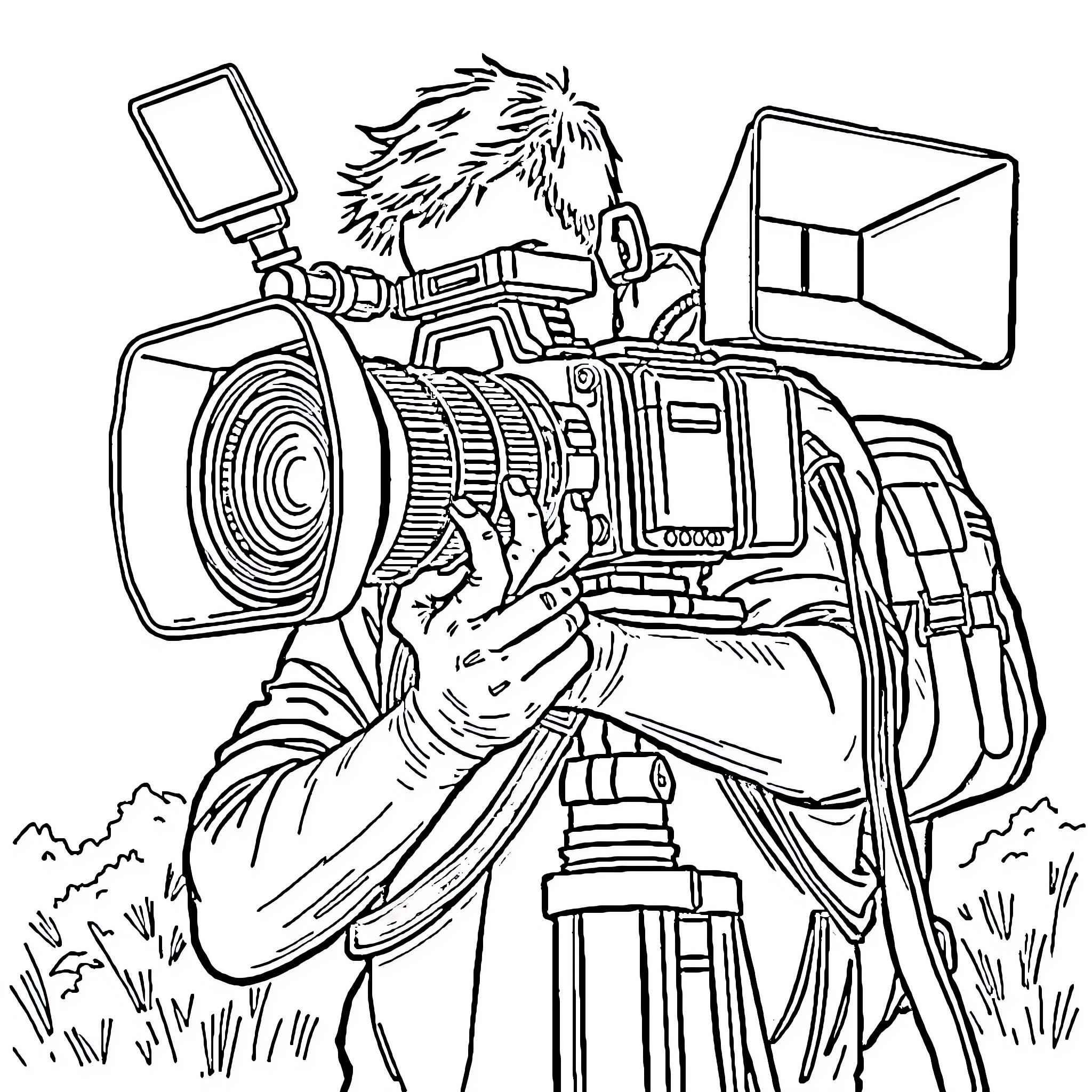 1 Best Cameraman Coloring Pages (Free Printable PDFs)