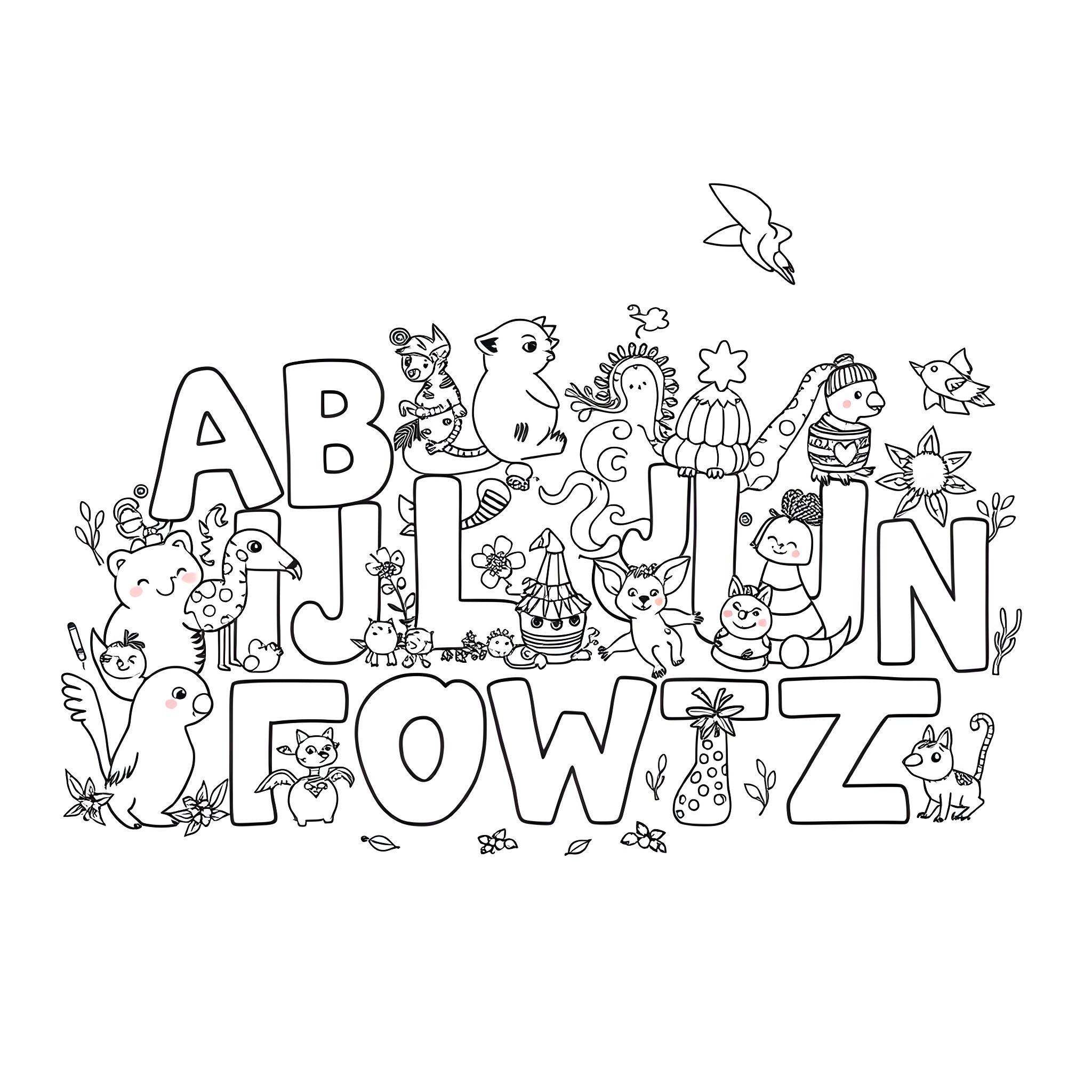 100 Best Letter Coloring Pages (Free Printable PDFs)