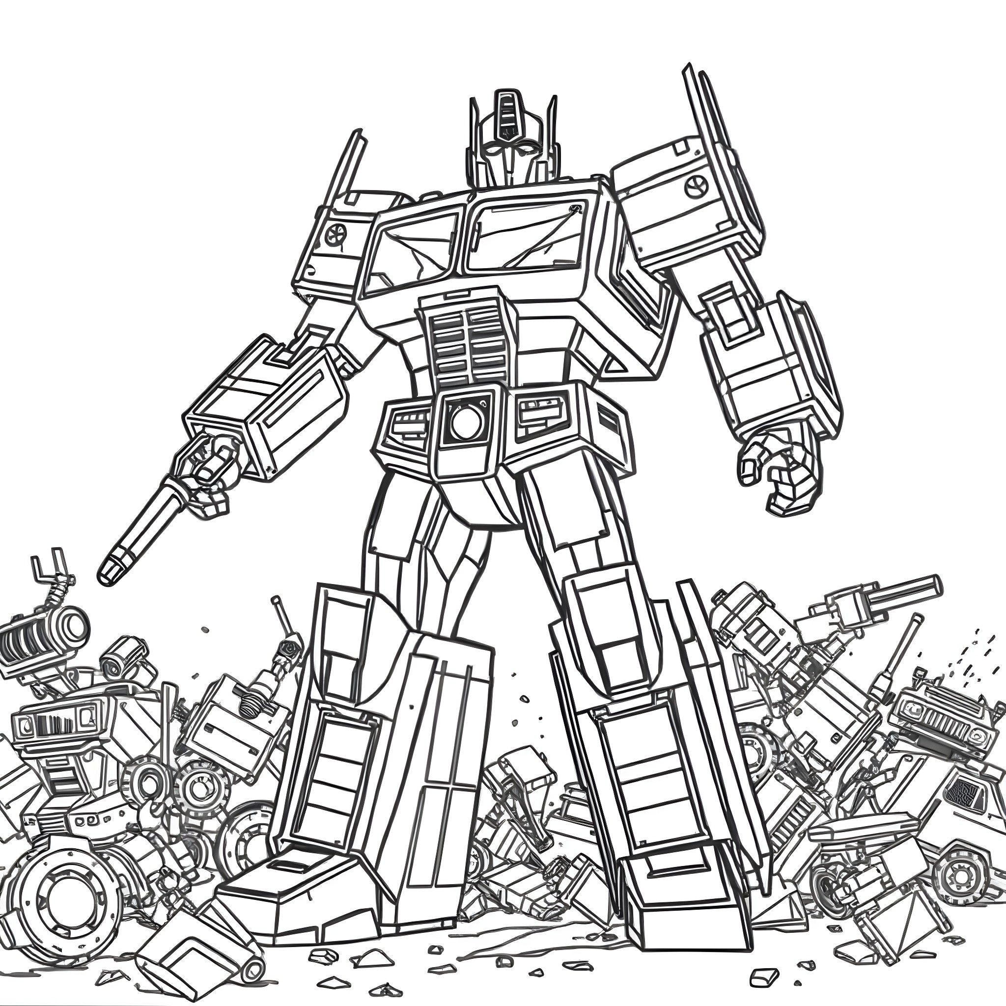 235 Best Optimus Prime Coloring Pages (Free Printable PDFs)