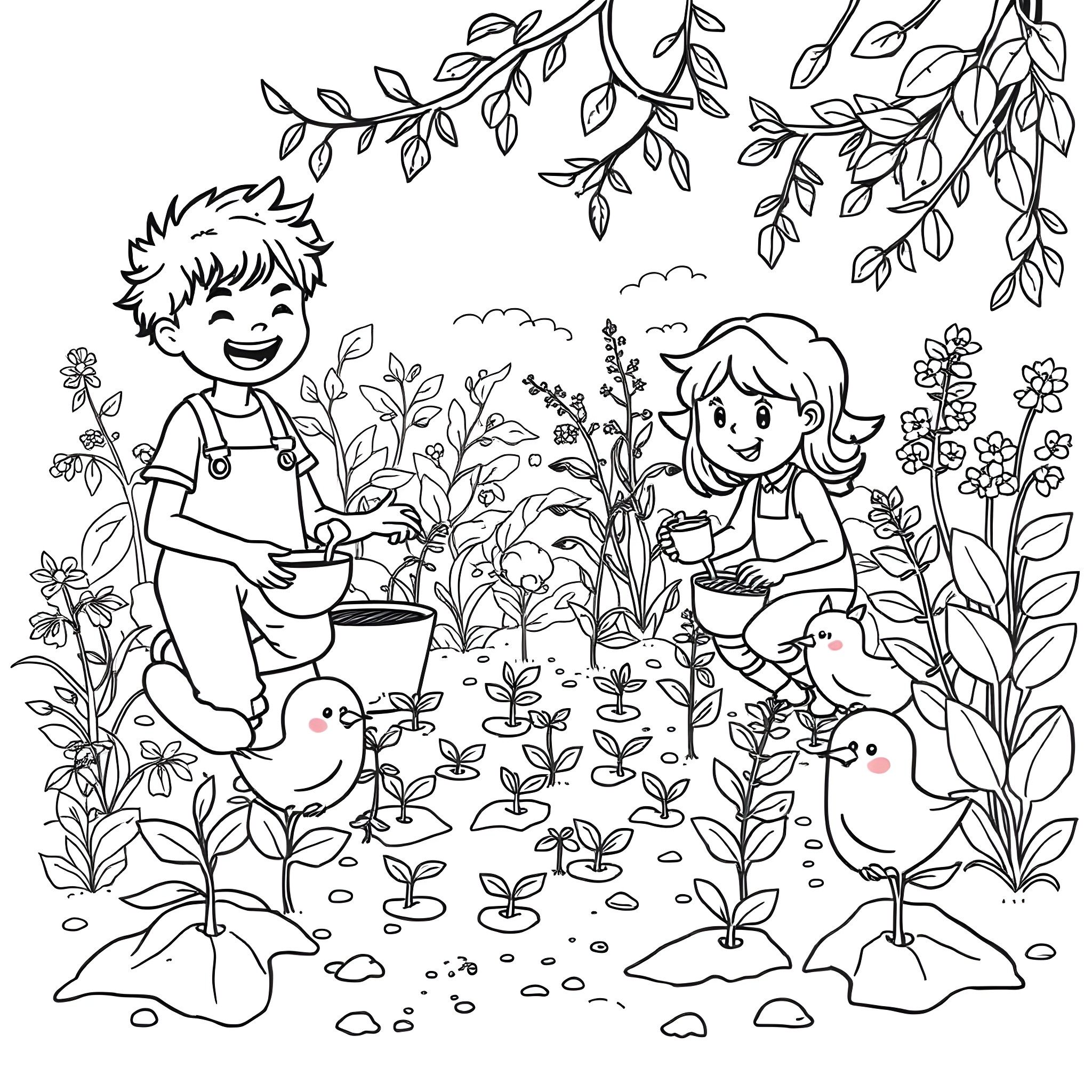 2 Best Seed Coloring Pages (Free Printable PDFs)