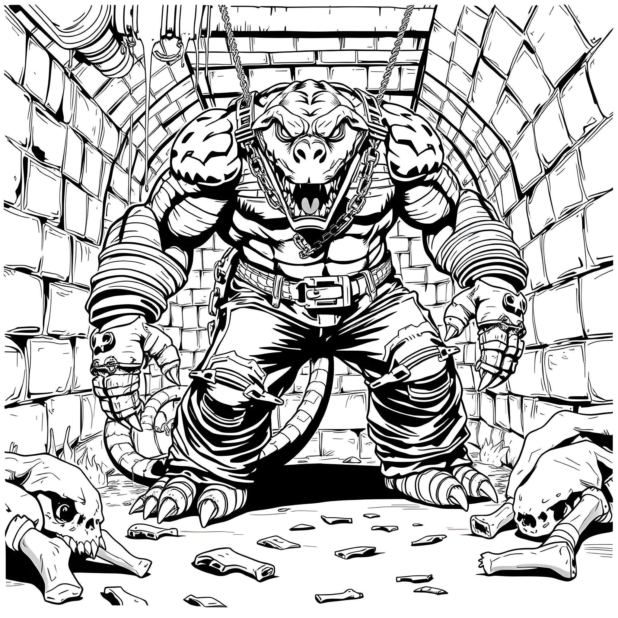 47 Best Killer Croc Coloring Pages (Free Printable PDFs)