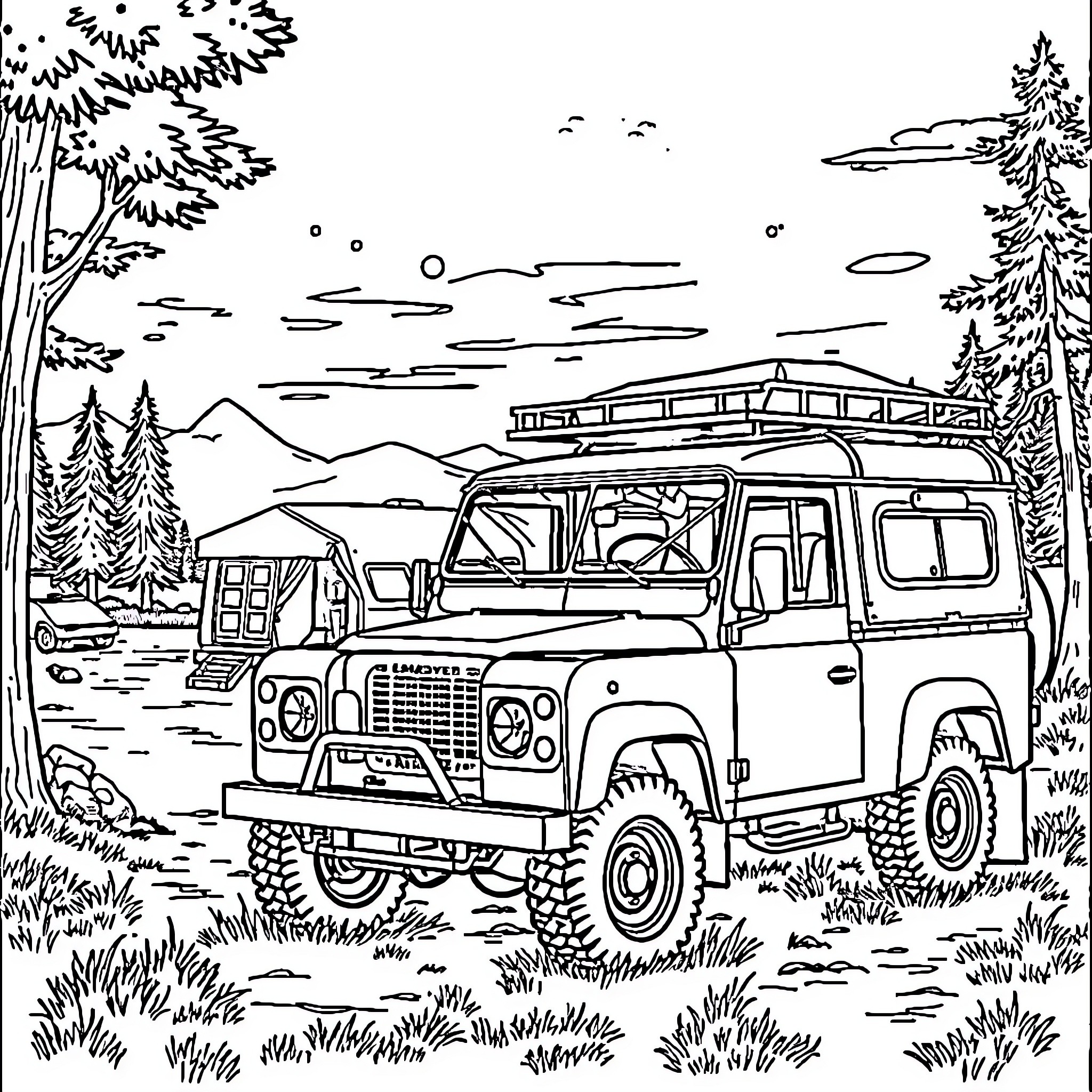 Best Land Rover Coloring Pages (Free Printable PDF)