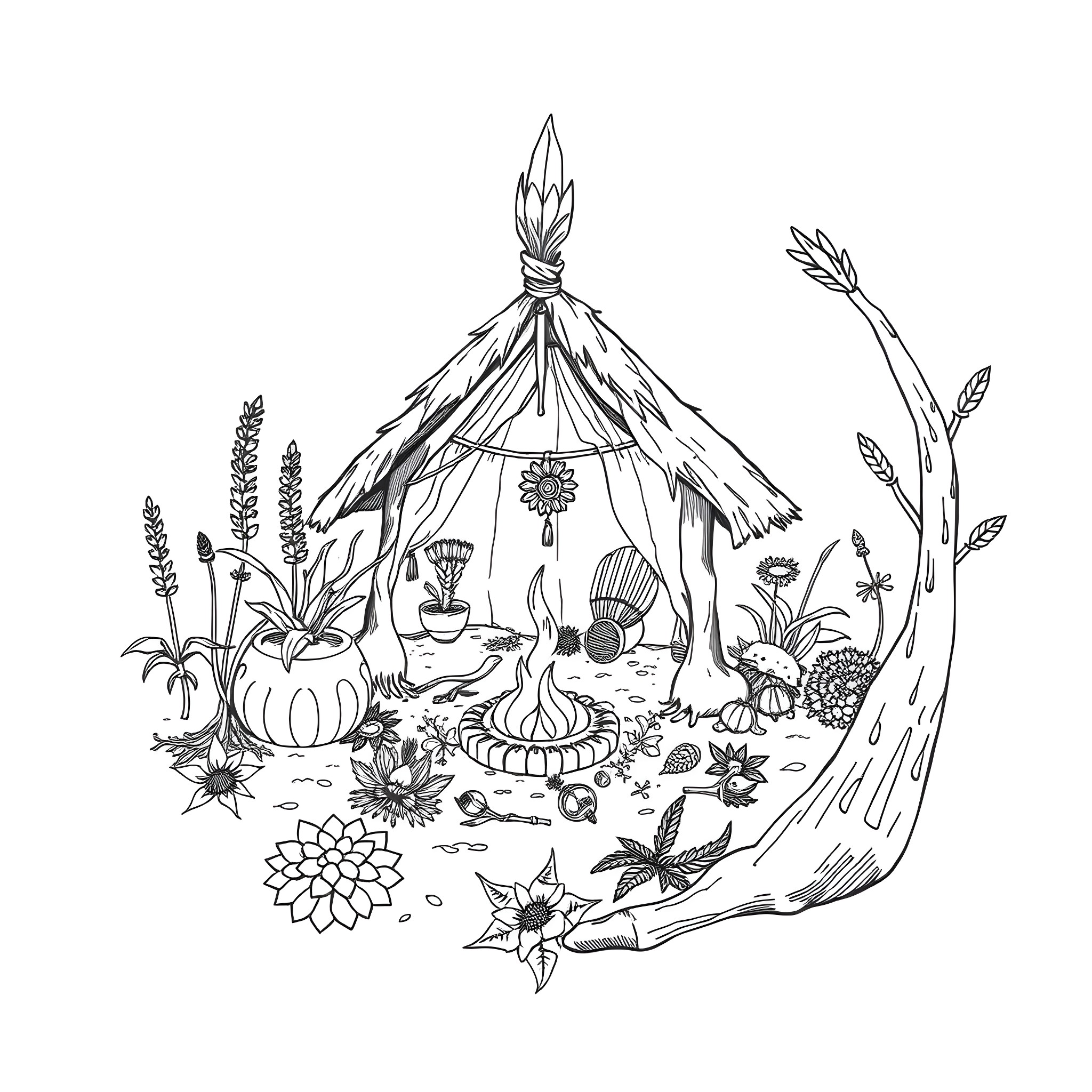 2 Best Cherokee Healer Coloring Pages (Free Printable PDFs)