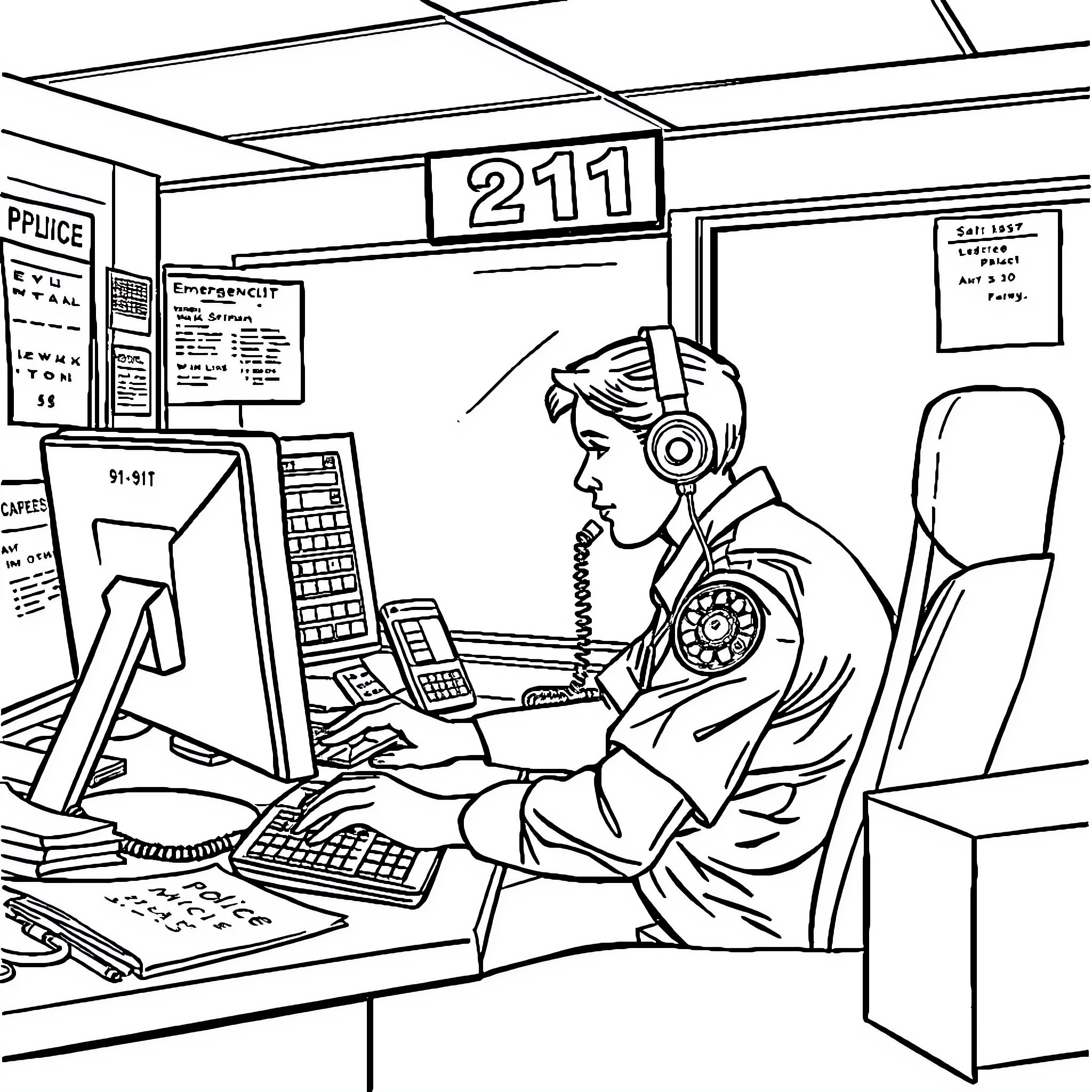 Best Dispatcher Coloring Pages (Free Printable PDF)