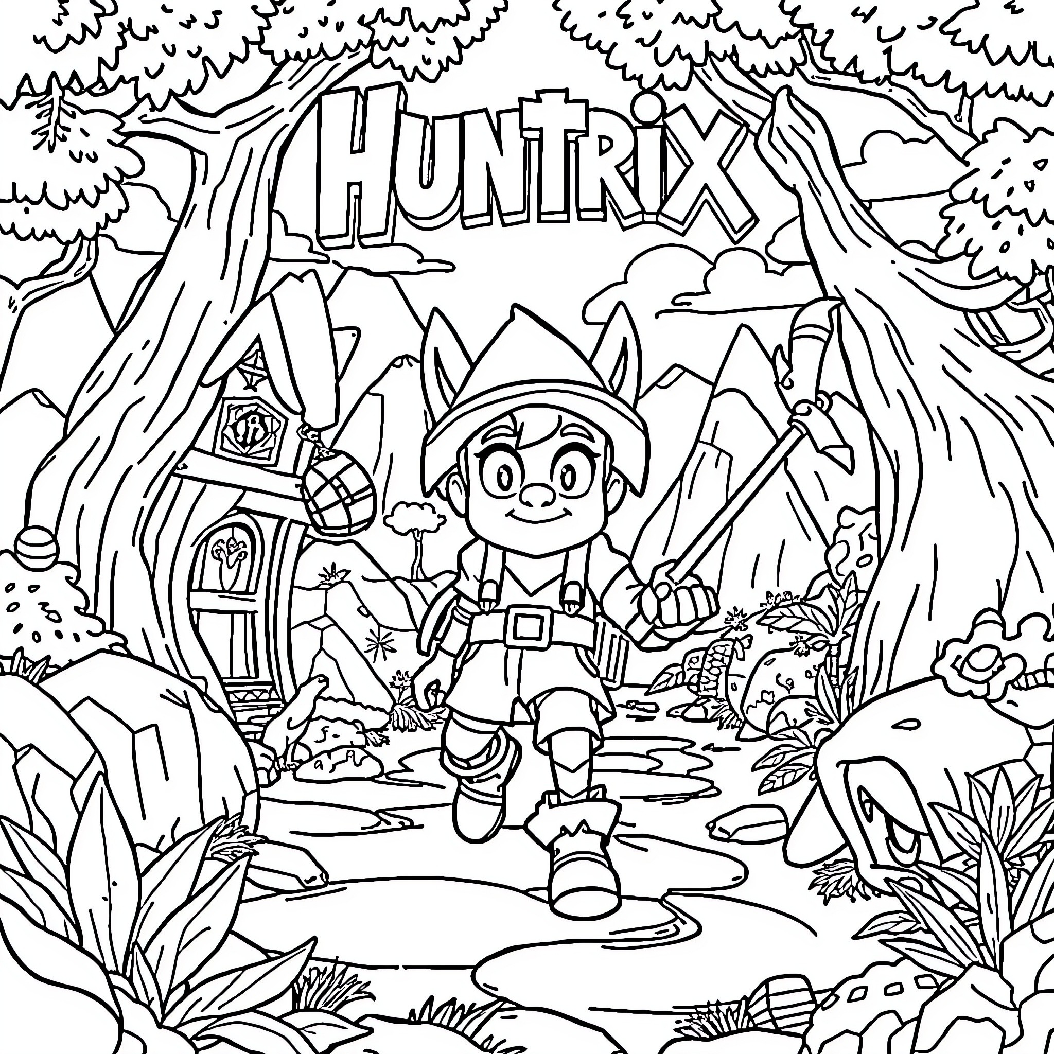 Best Huntrix Coloring Pages Free Printable PDF 
