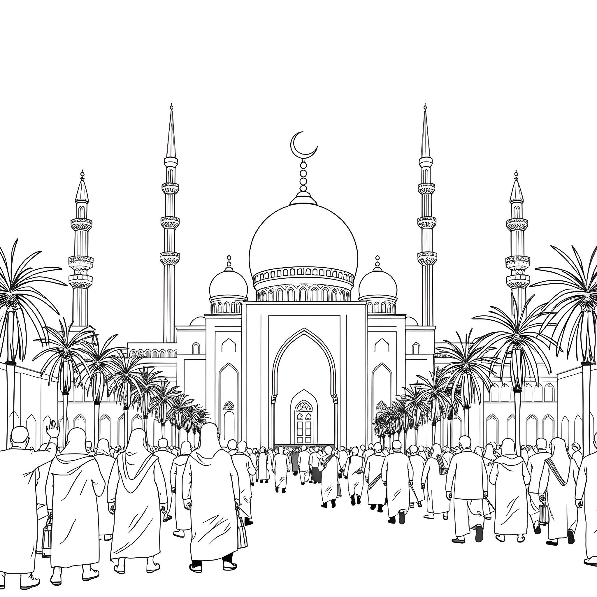 60 Best Mosque Coloring Pages (Free Printable PDFs)
