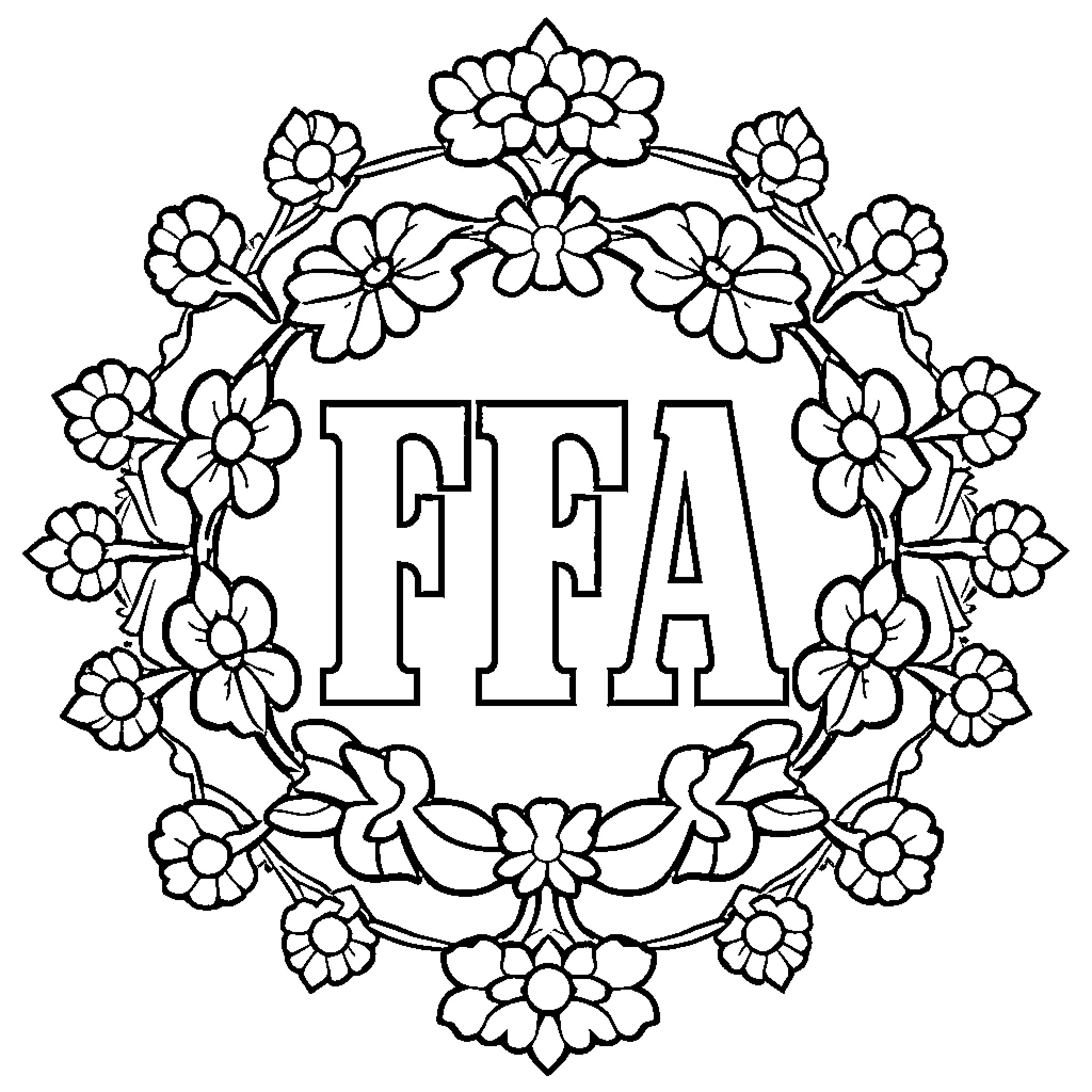 Best FFA Emblem Coloring Pages (Free Printable PDF)