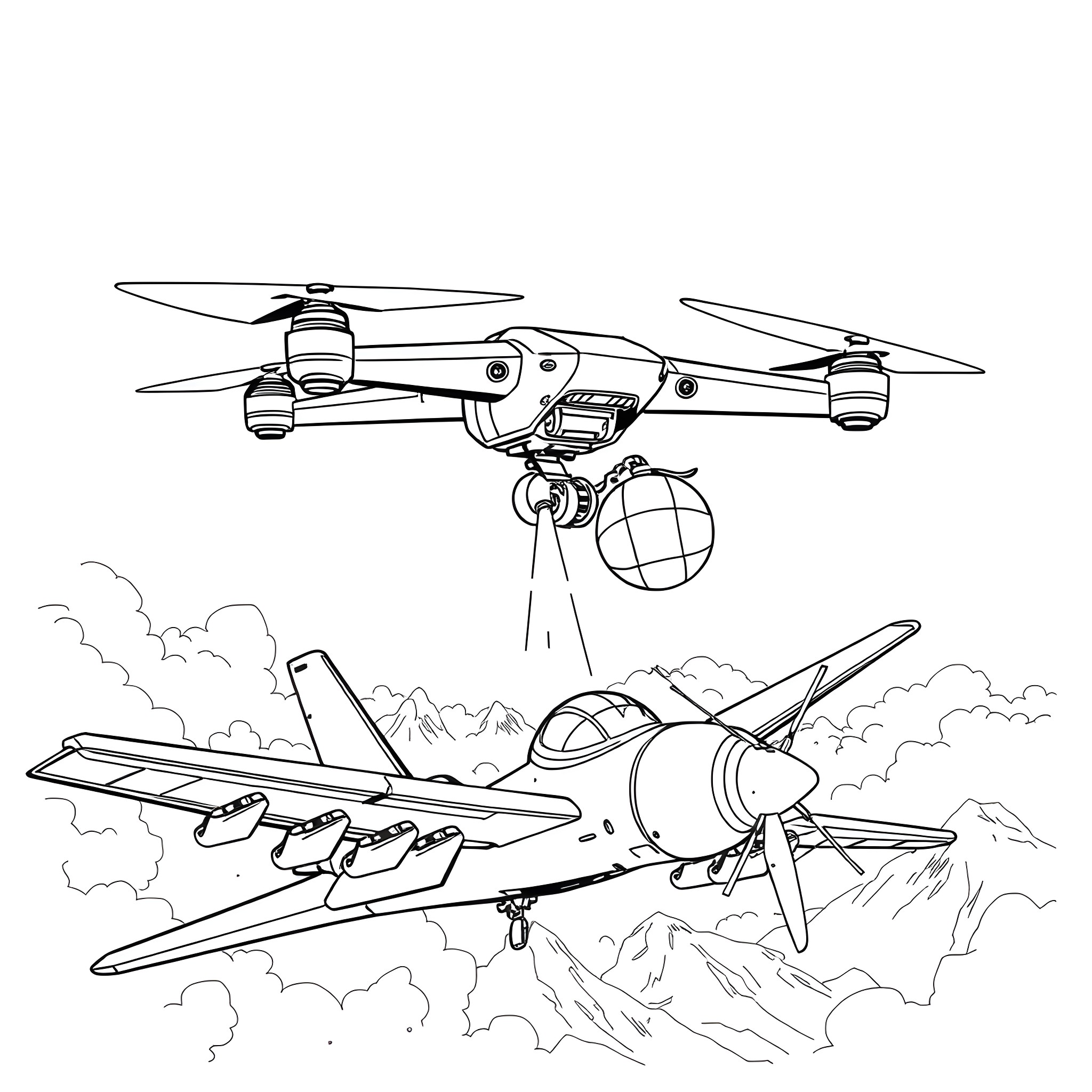 20 Best Drone Coloring Pages (Free Printable PDFs)