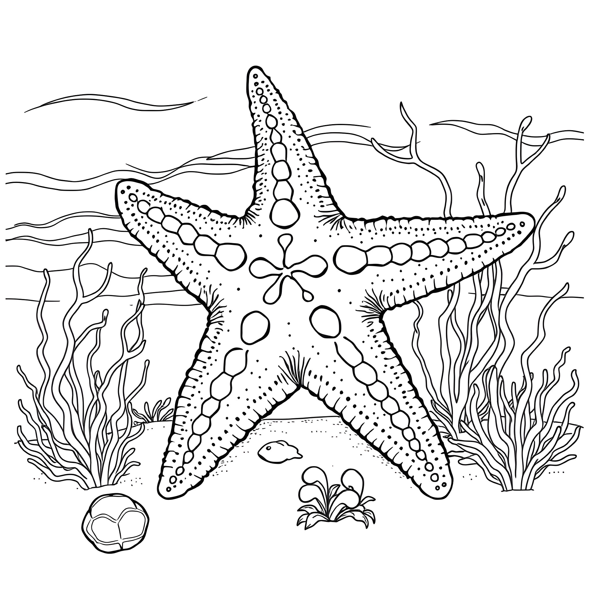 Best Starfish Coloring Pages (Free Printable PDF)