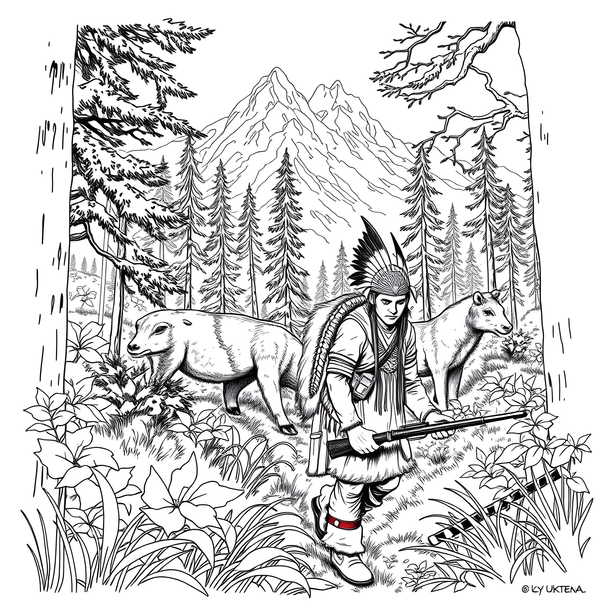 1 Best Cherokee Hunter Coloring Pages (Free Printable PDFs)