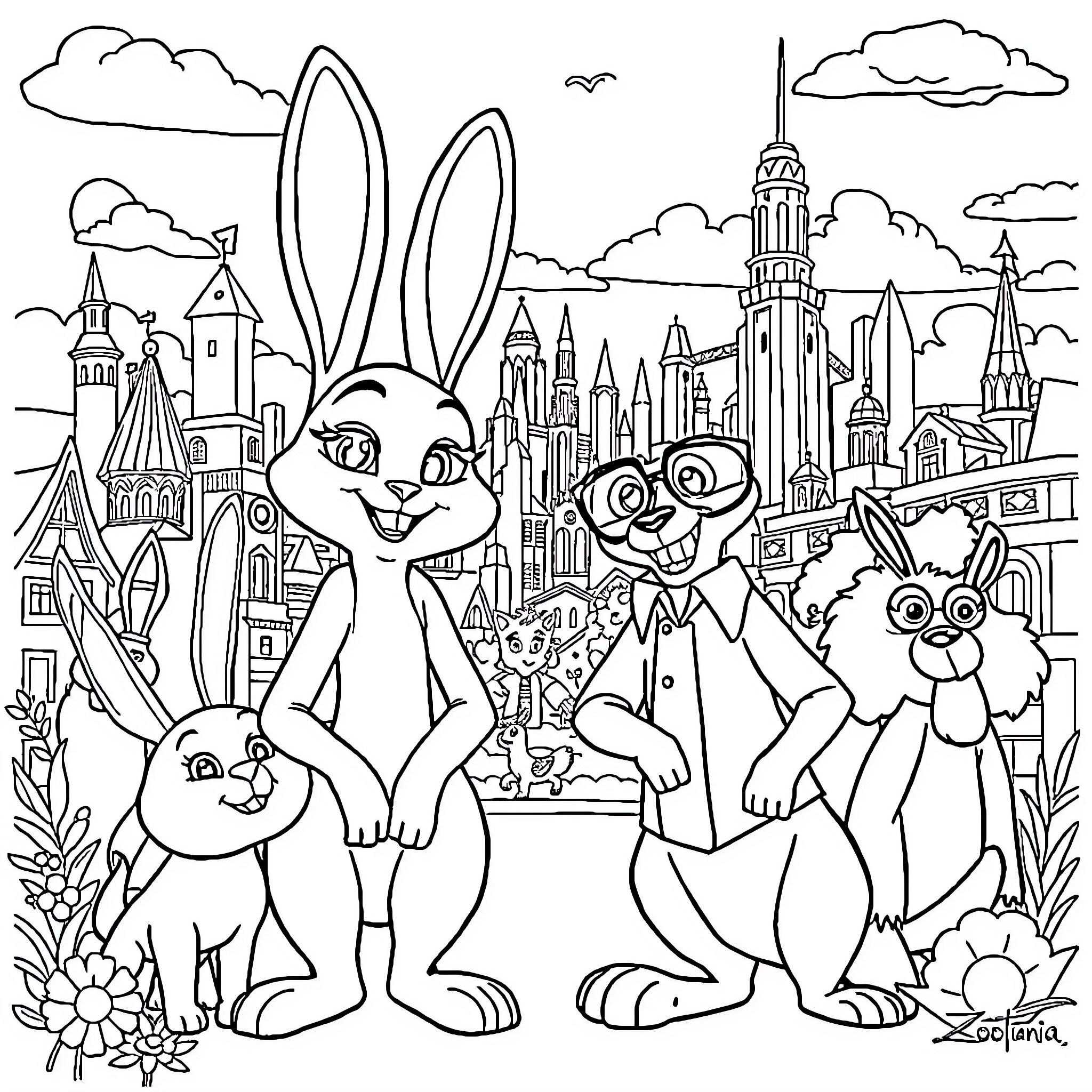 2 Best Zootopia Coloring Pages (Free Printable PDFs)