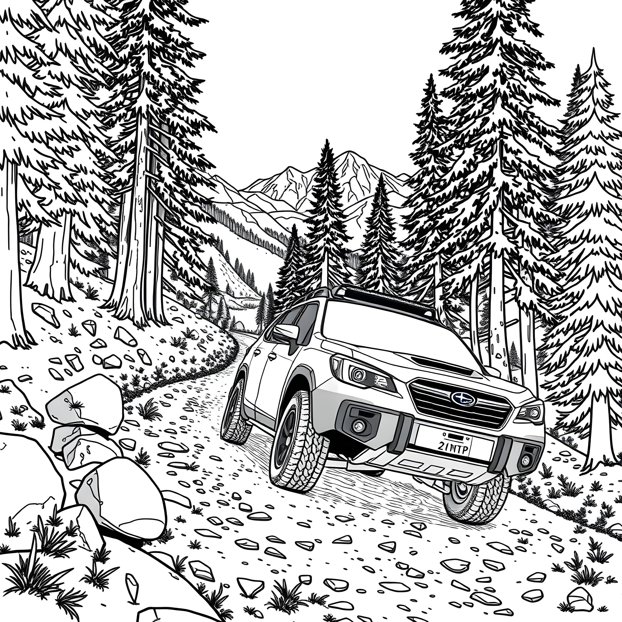 Best Subaru Coloring Pages (Free Printable PDF)