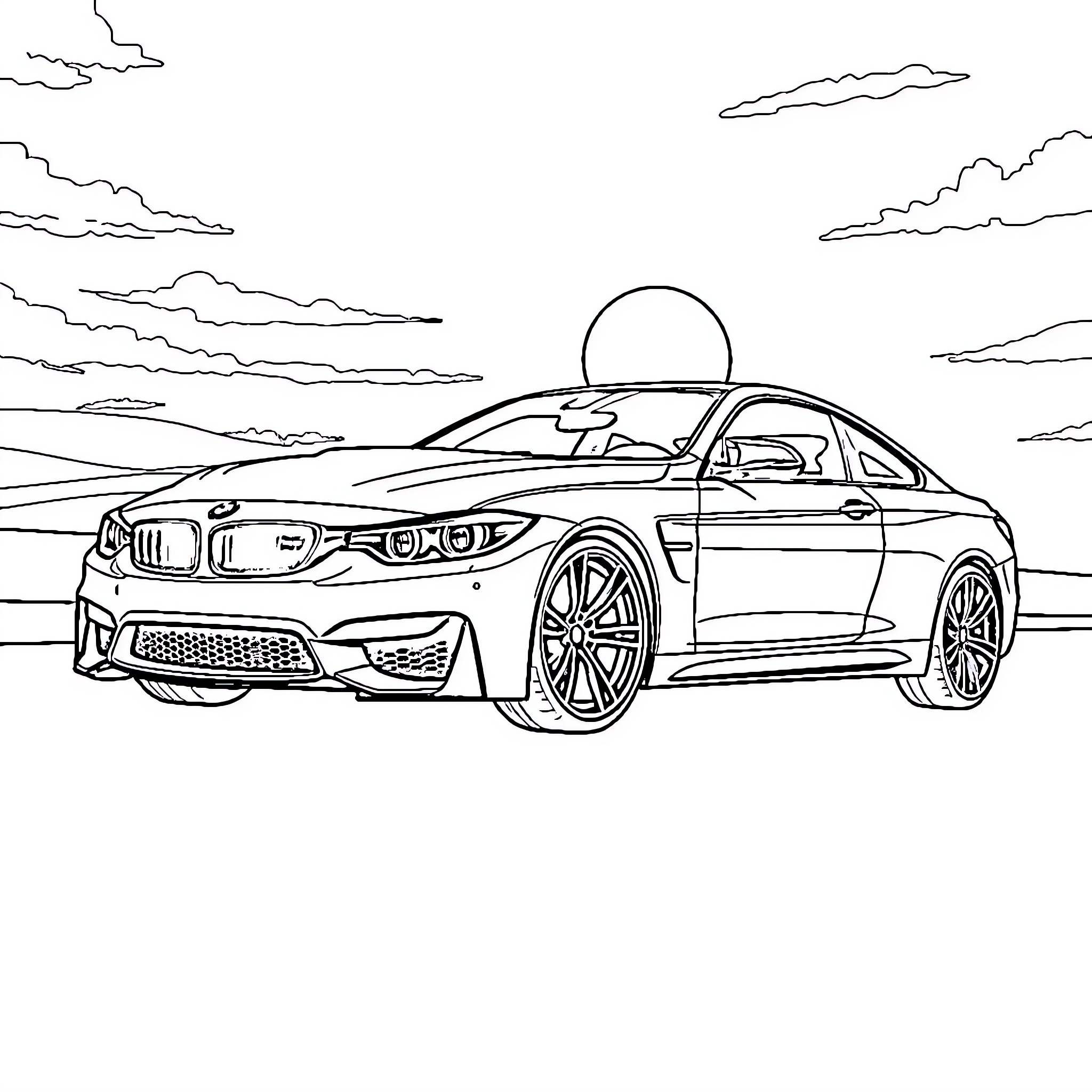 Best BMW M4 Coloring Pages (Free Printable PDF)