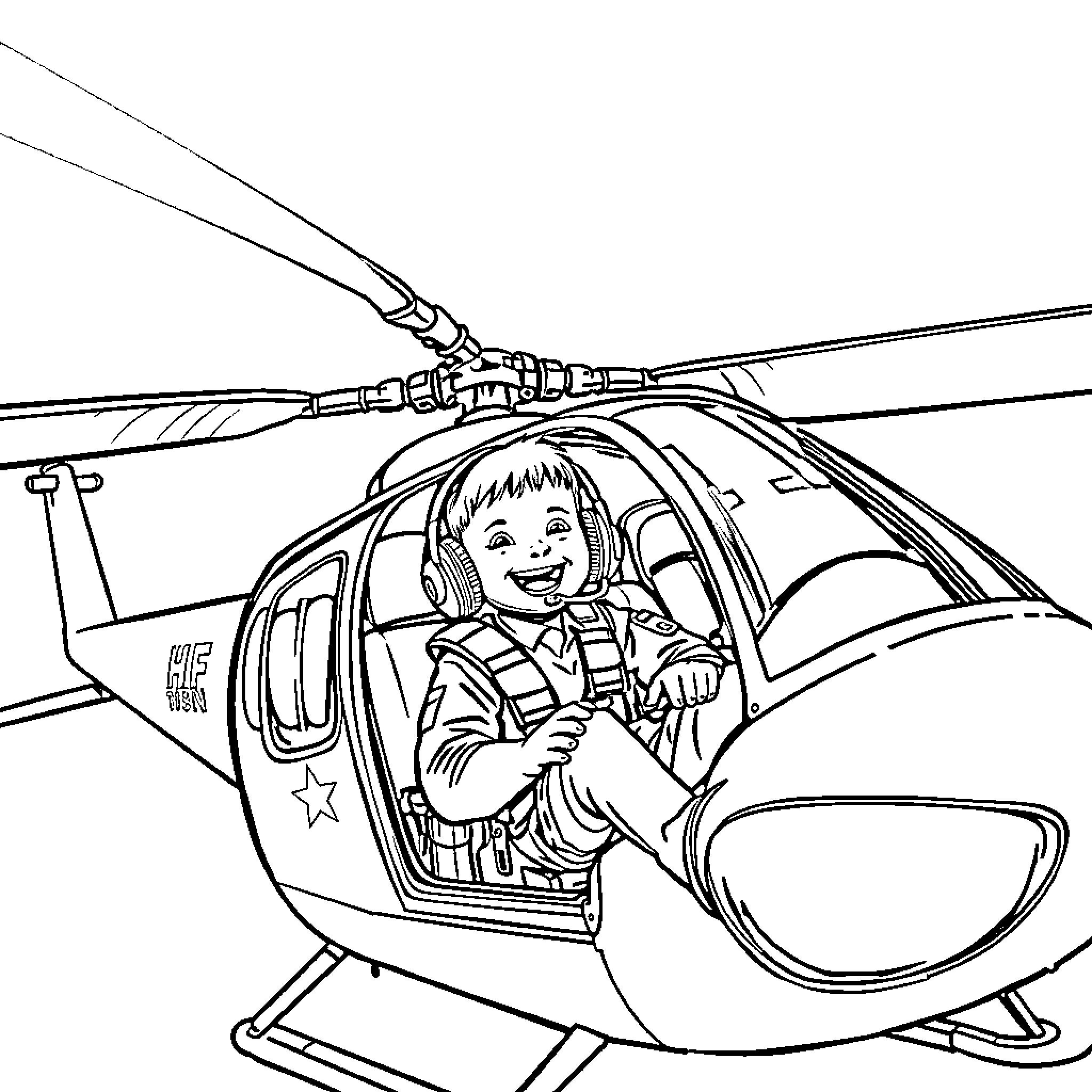 Best Helicopter Coloring Pages (Free Printable PDF)