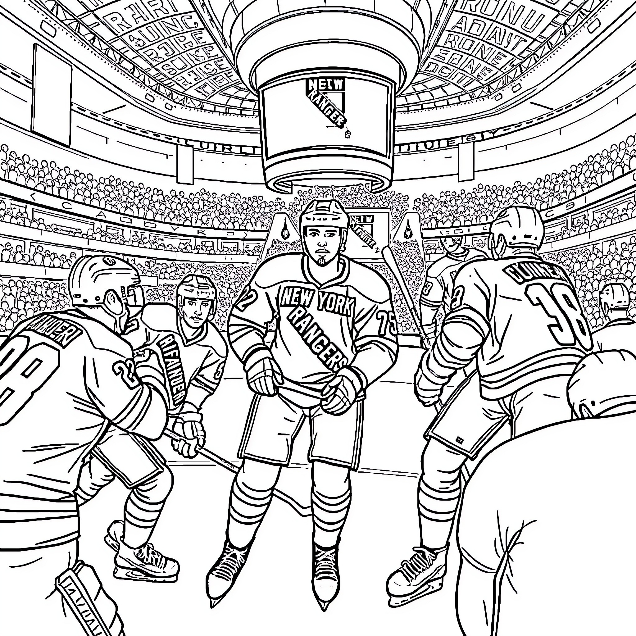 Best New York Rangers Coloring Pages (Free Printable PDF)