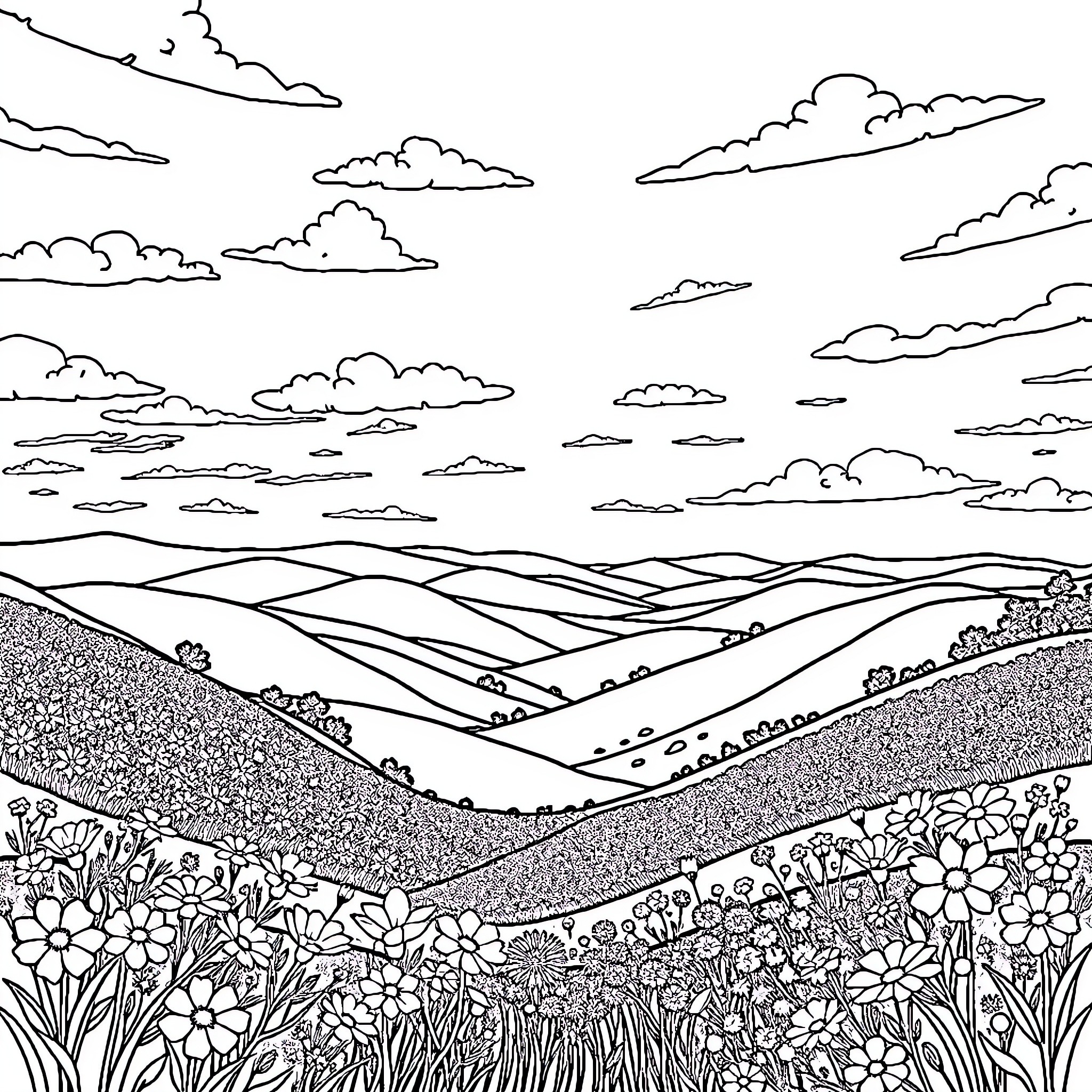 Best Landscape Coloring Pages (Free Printable PDF)