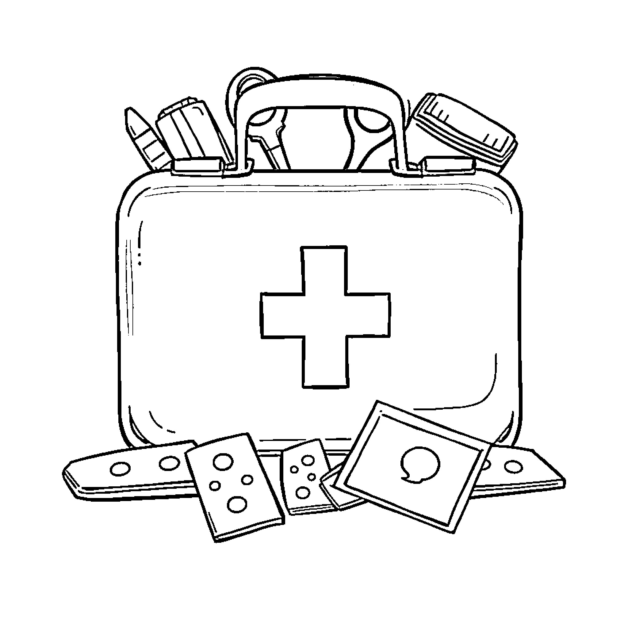 Best First Aid Kit Coloring Pages (Free Printable PDF)