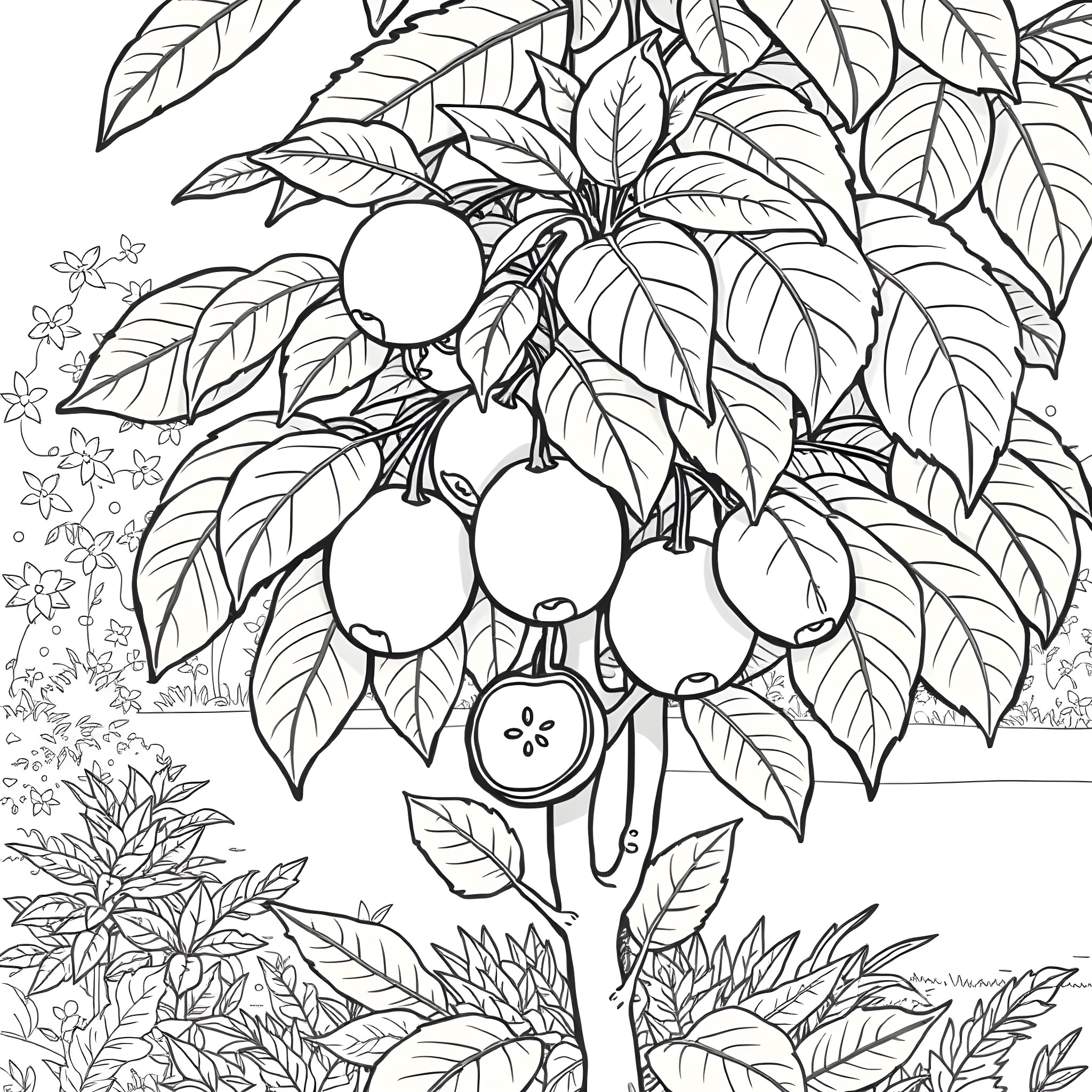 1 Best Star Fruit Coloring Pages (Free Printable PDFs)