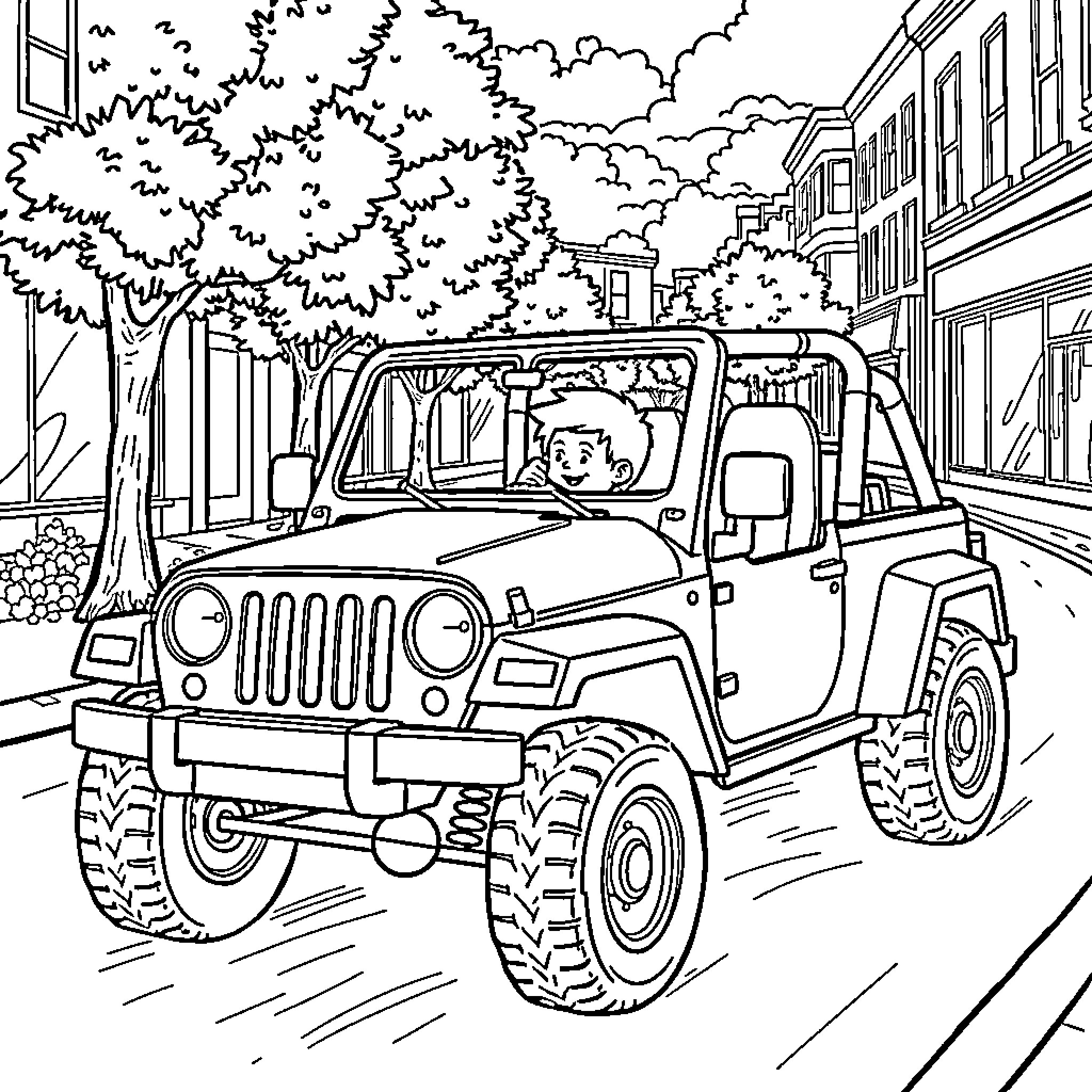 Best Jeep Coloring Pages (Free Printable PDF)