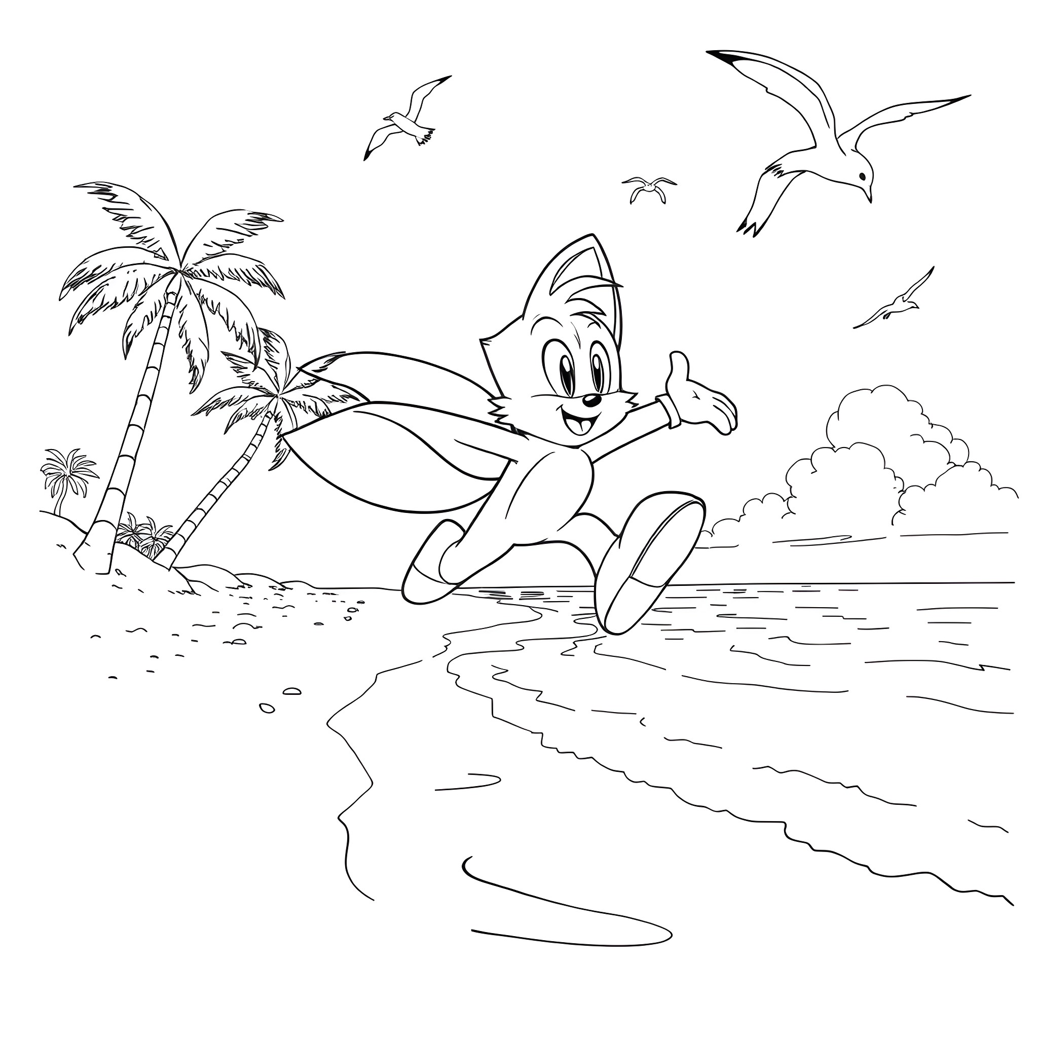Best Tails Coloring Pages (Free Printable PDF)
