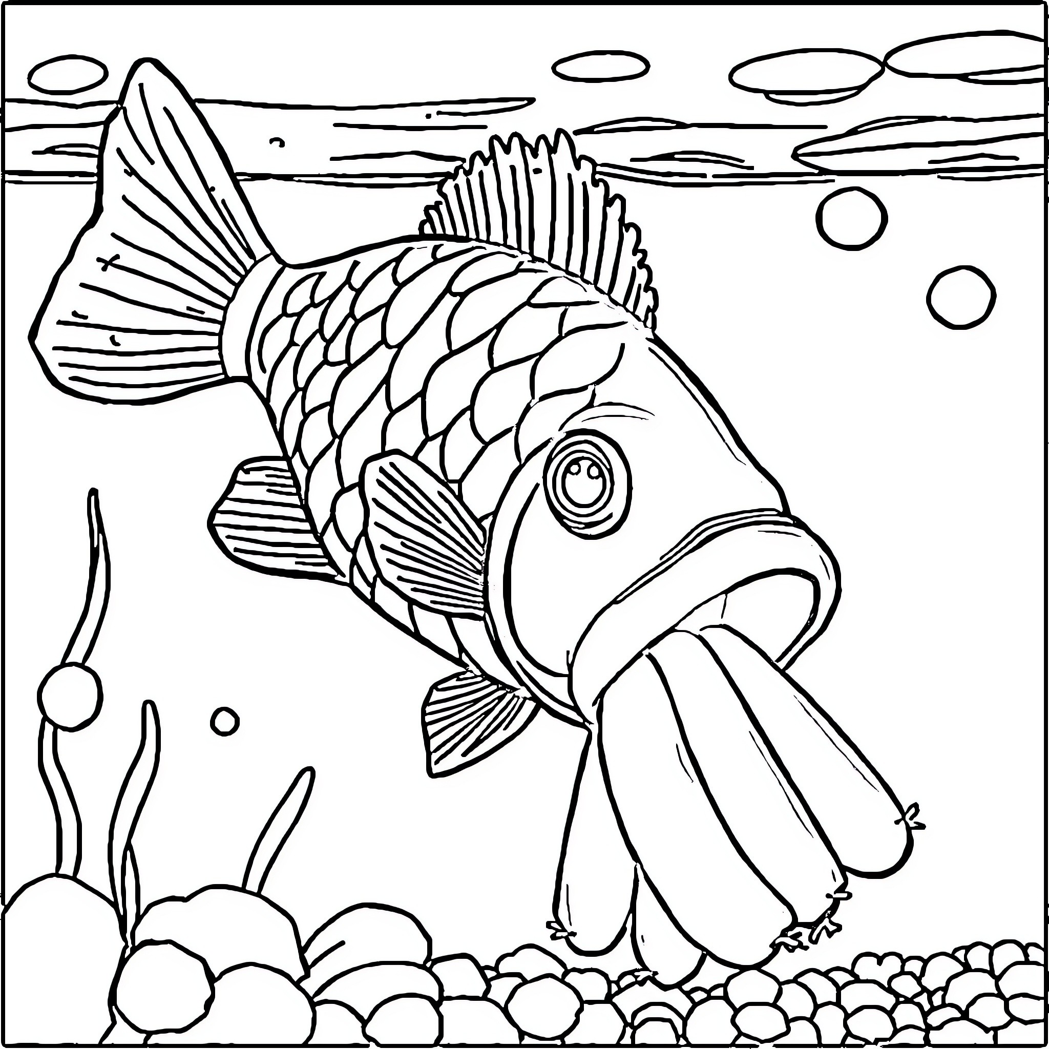 241 Best Fish Coloring Pages (Free Printable PDFs)
