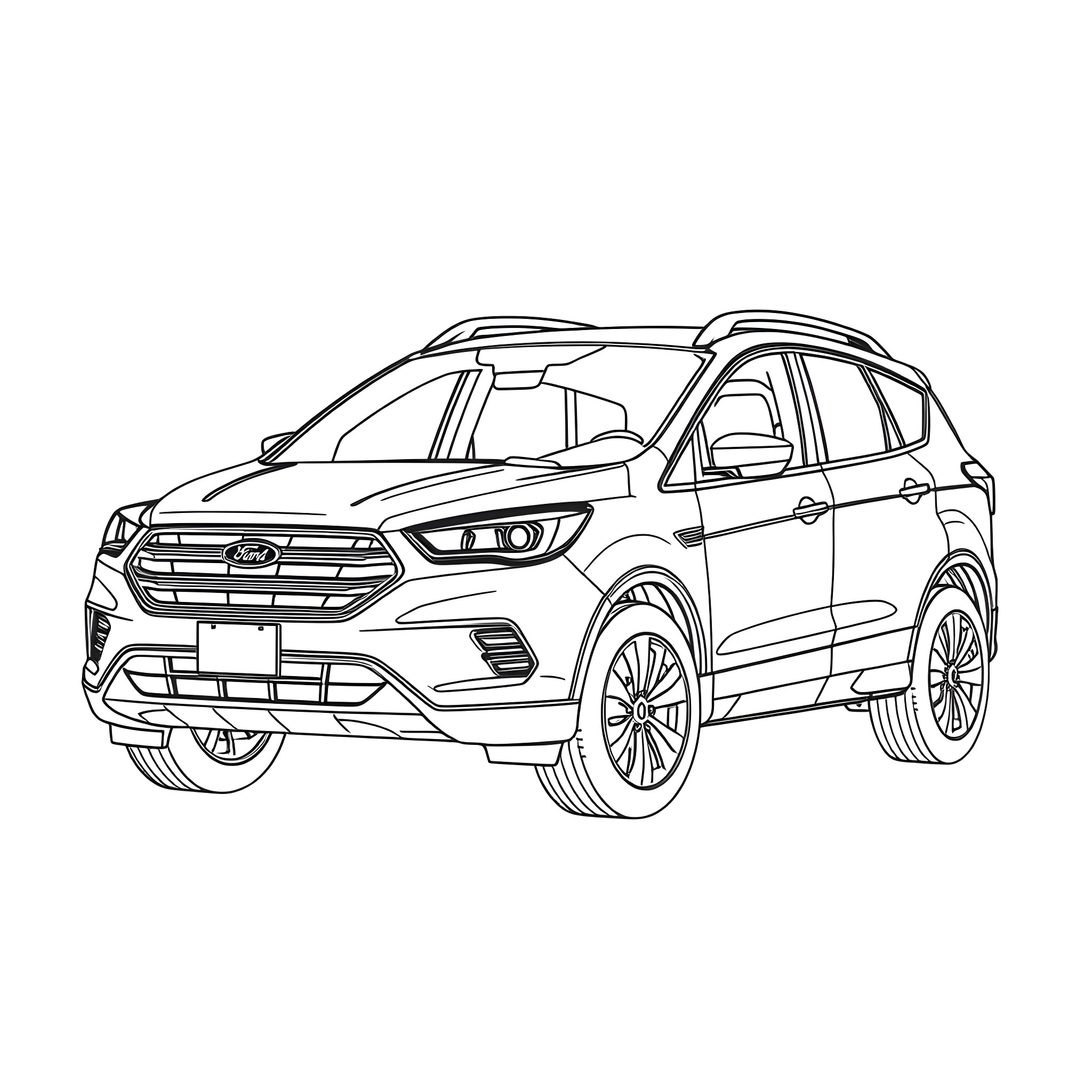 19 Best Ford Escape Coloring Pages (Free Printable PDFs)