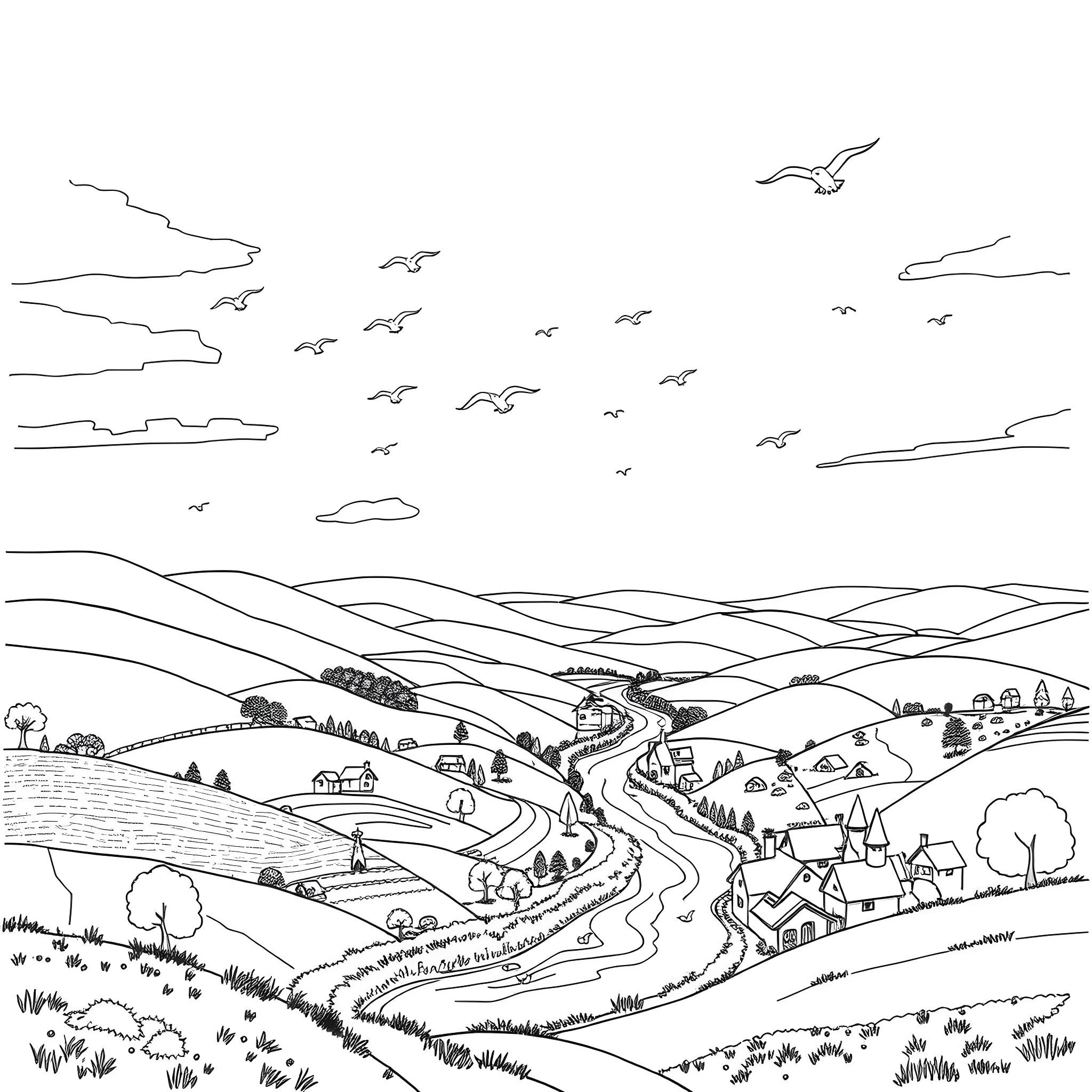 Best Scene Coloring Pages (Free Printable PDF)