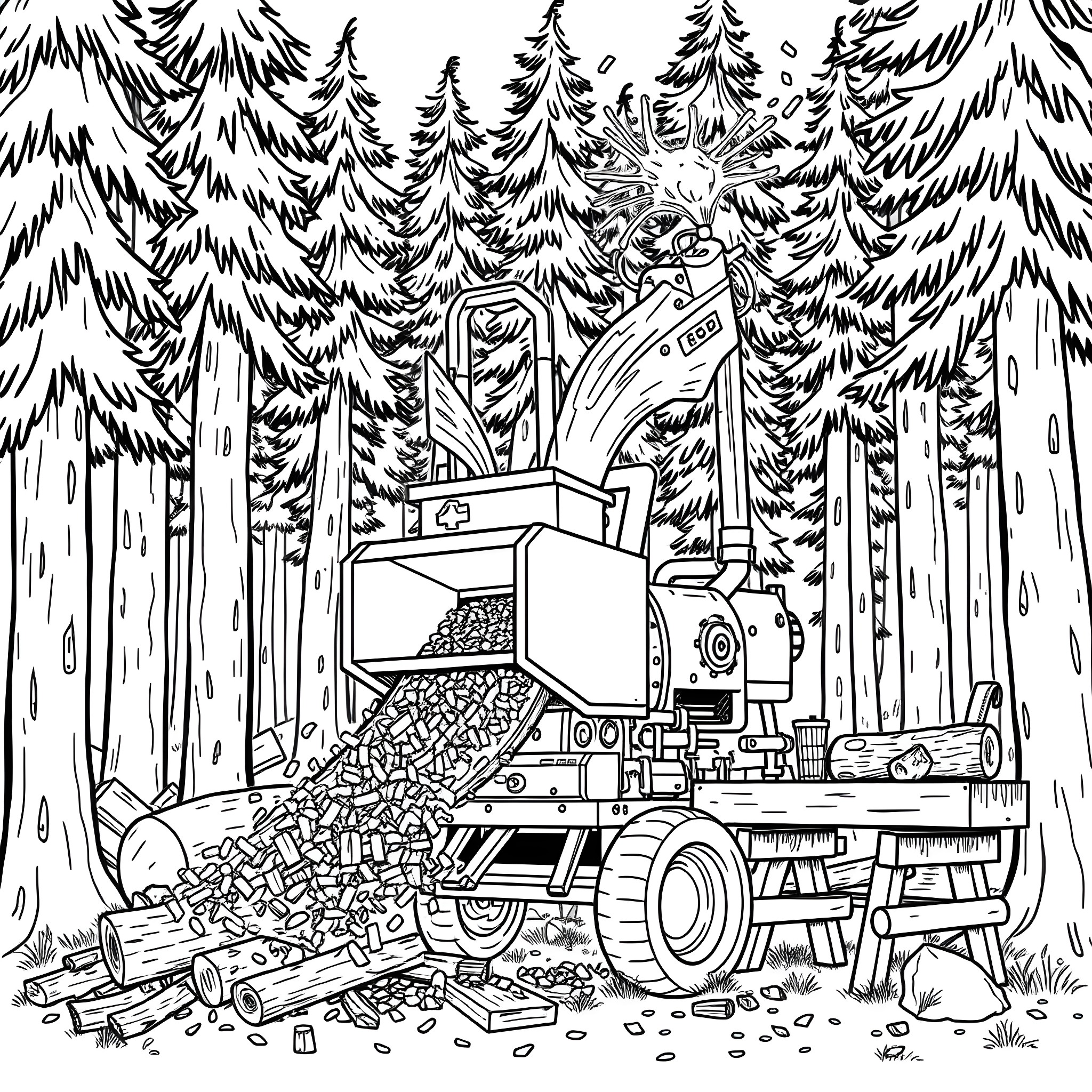 11 Best Wood Chipper Coloring Pages (Free Printable PDFs)