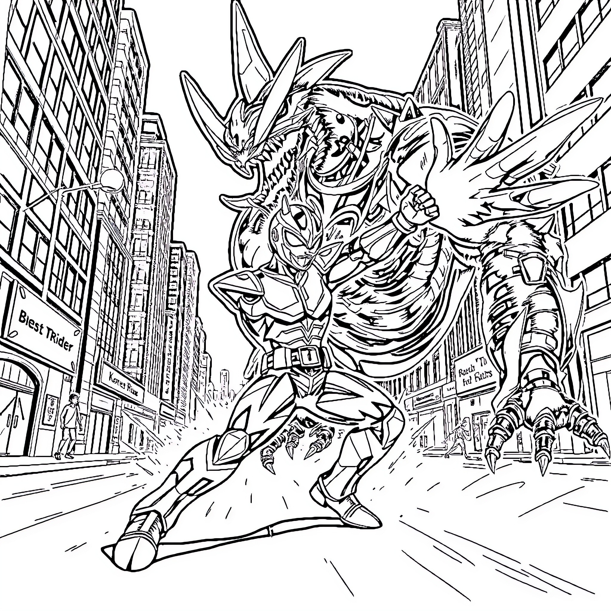 Best Kamen Rider Coloring Pages (Free Printable PDF)