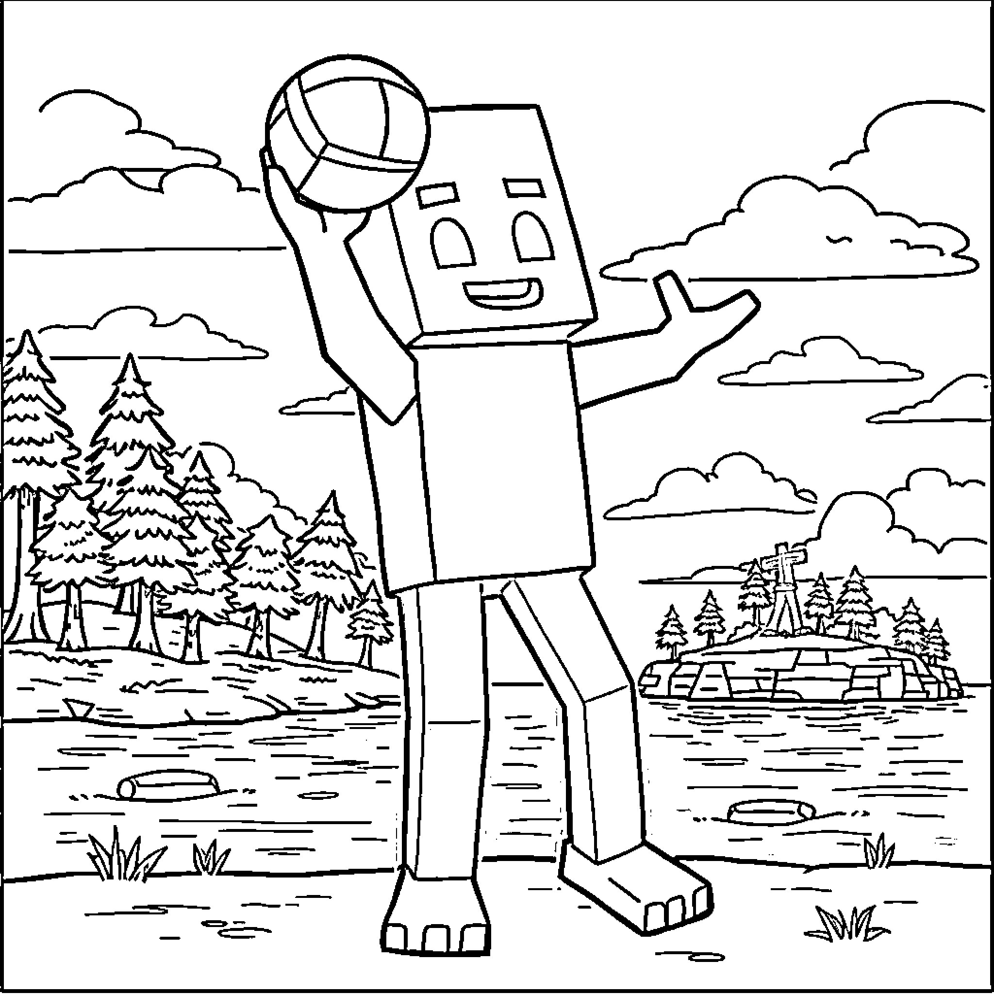 Best Enderman Coloring Pages (Free Printable PDF)