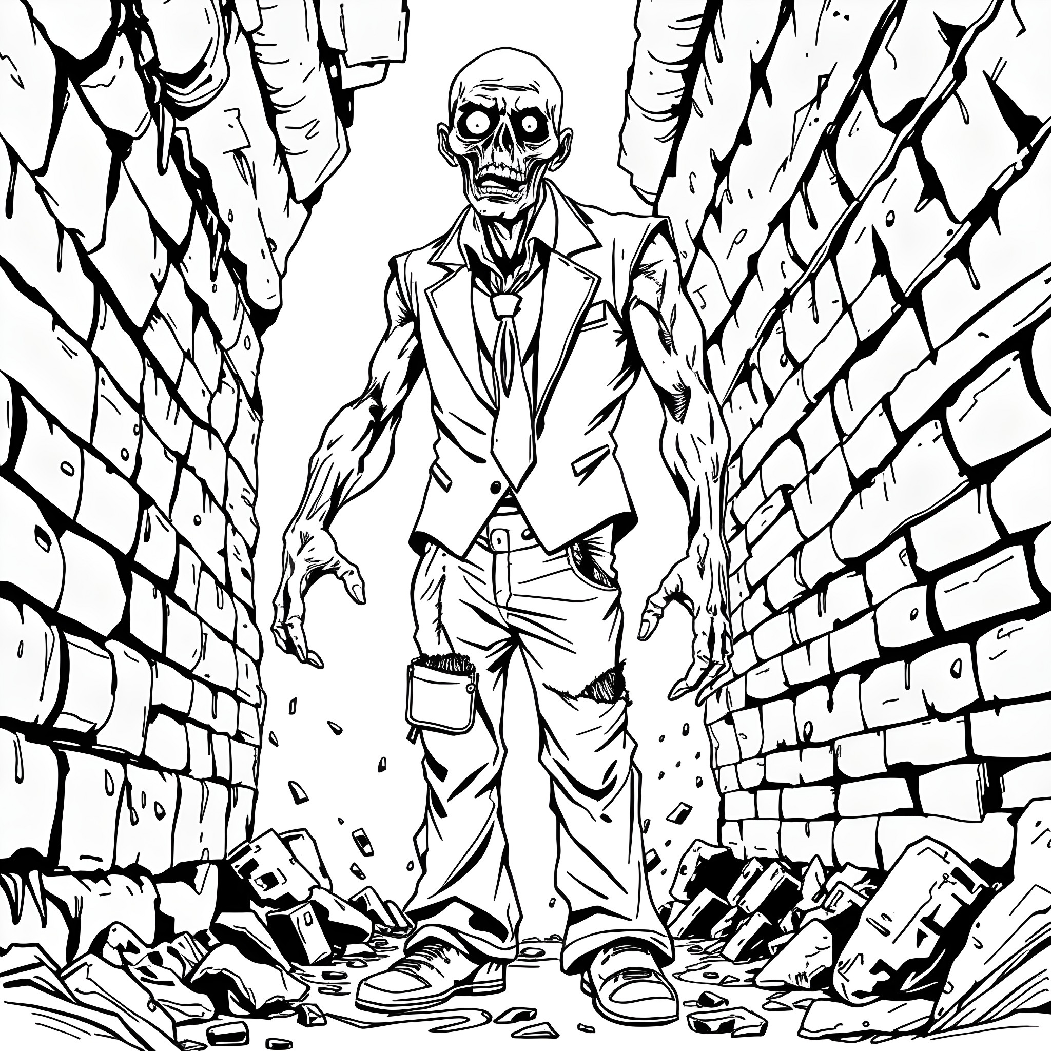 300 Best Zombie Coloring Pages (Free Printable PDFs)