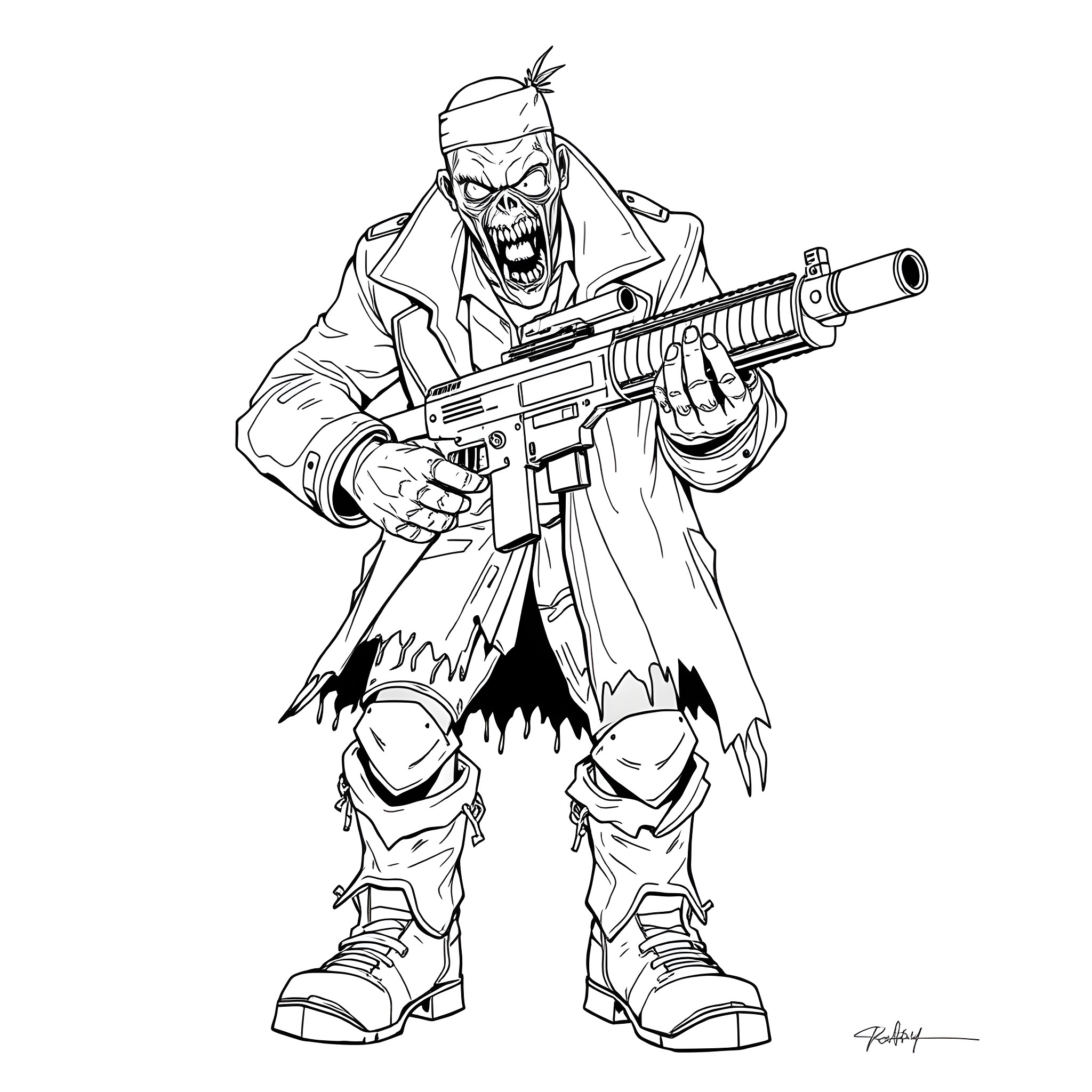 220 Best Zombie Coloring Pages (Free Printable PDFs)