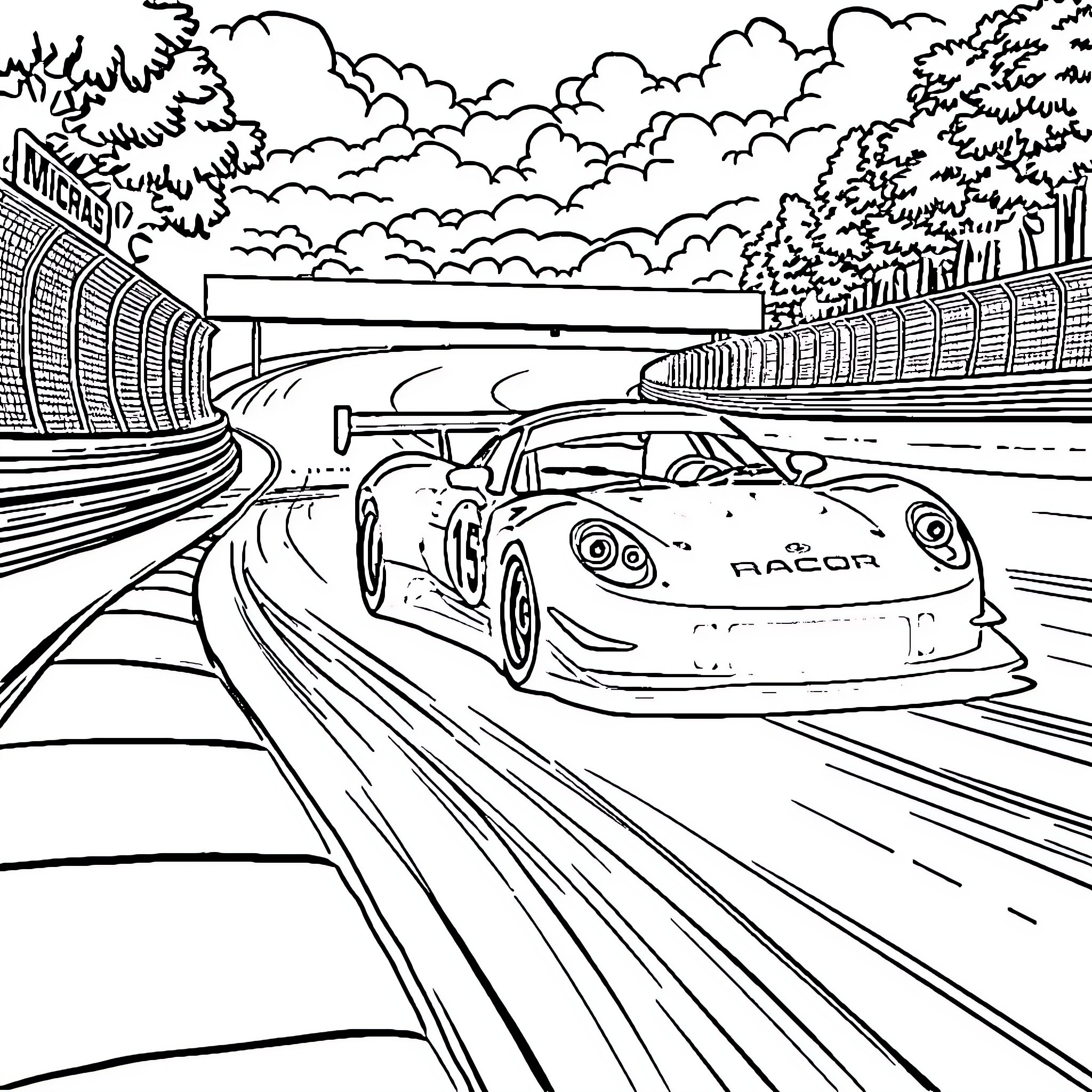 Best Racing Car Coloring Pages (Free Printable PDF)