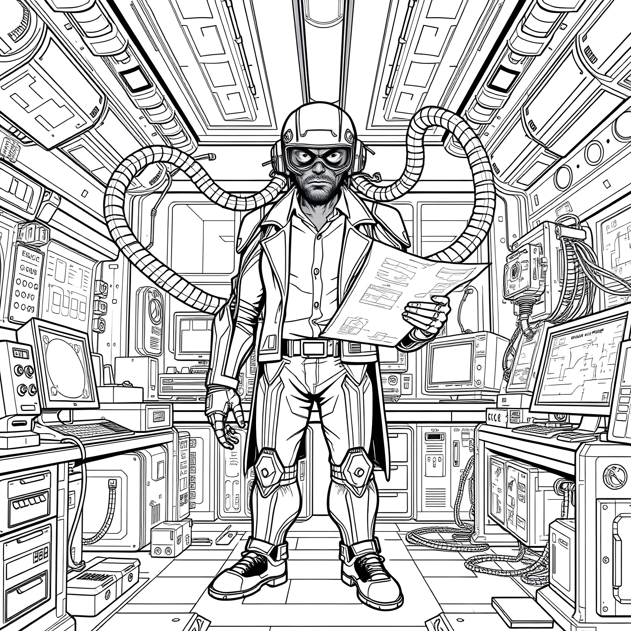 2 Best Otto Octavius Coloring Pages (Free Printable PDFs)