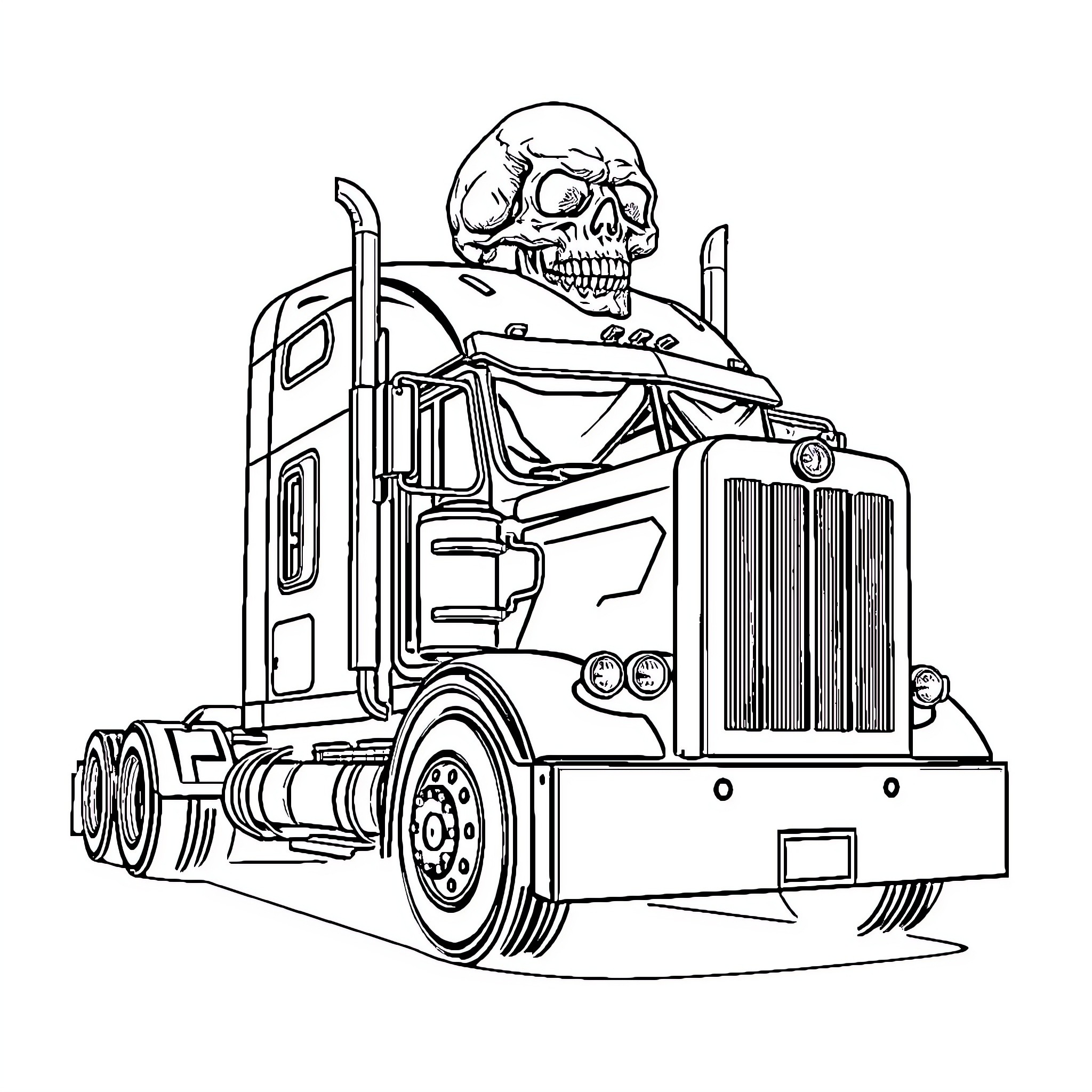 Best Semi Coloring Pages (Free Printable PDF)