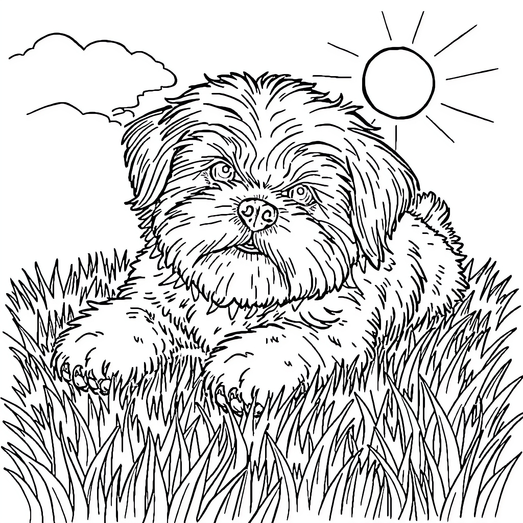 Best Shih Tzu Coloring Pages (Free Printable PDF)