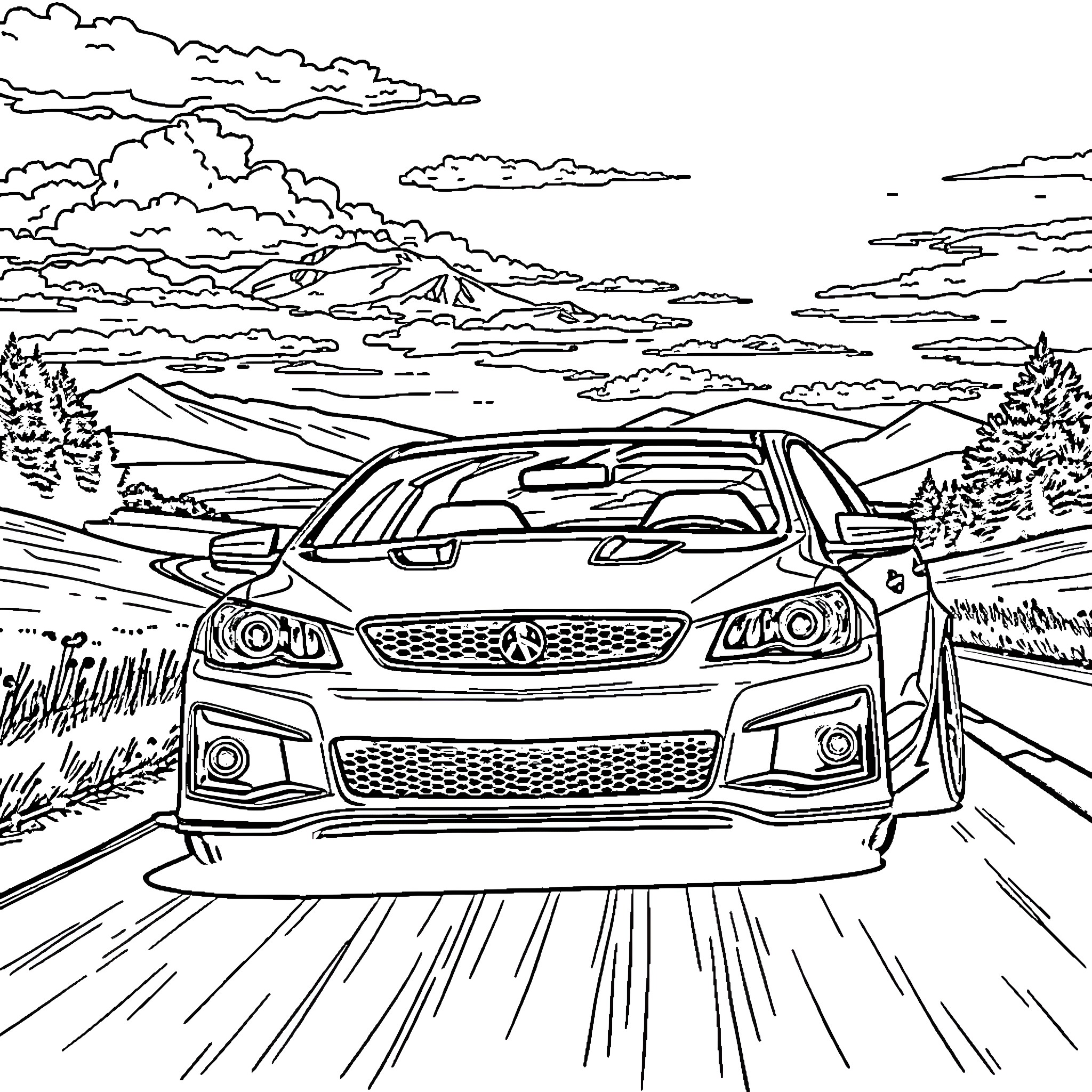 Best Holden HSV Coloring Pages (Free Printable PDF)