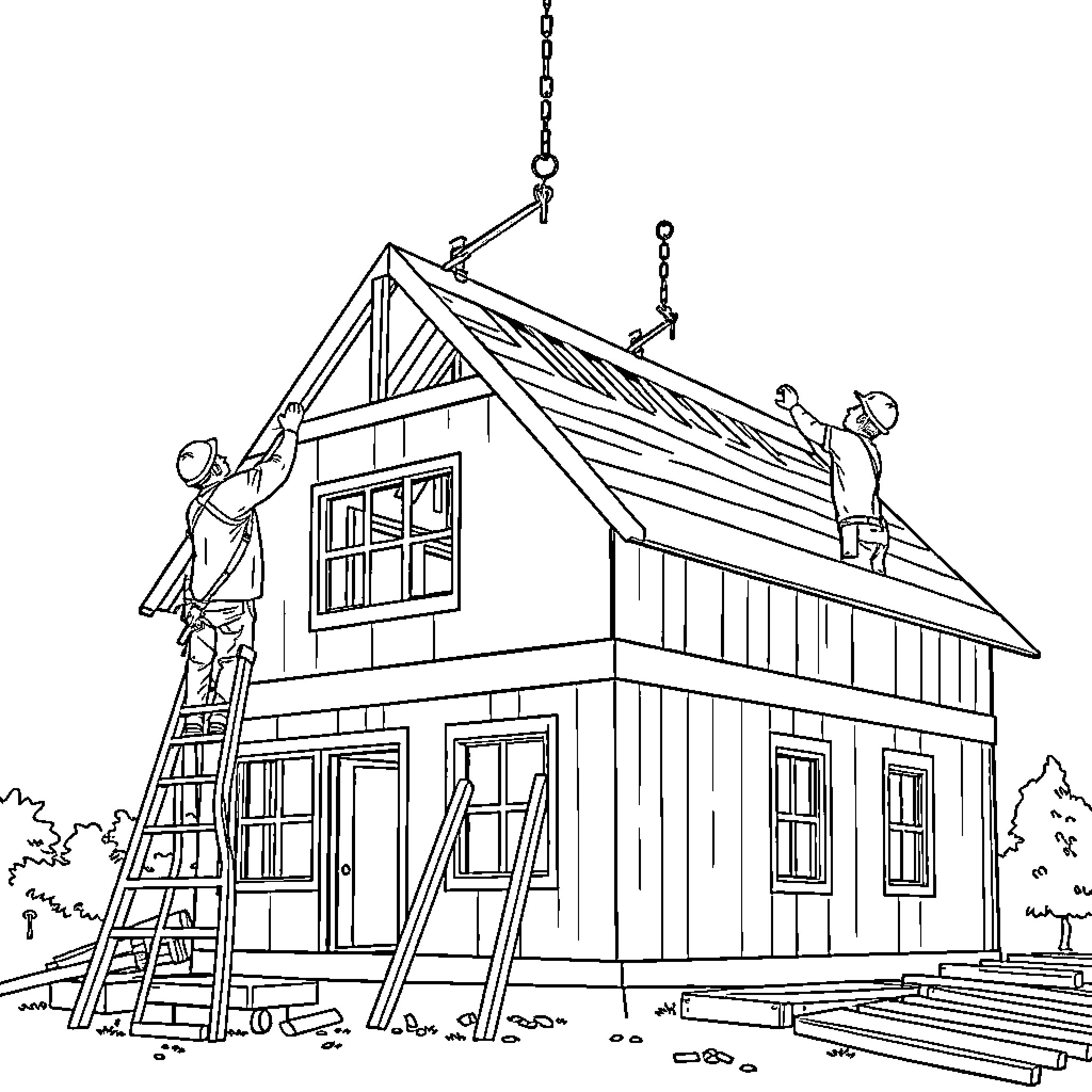 Best Home Builder Coloring Pages (Free Printable PDF)