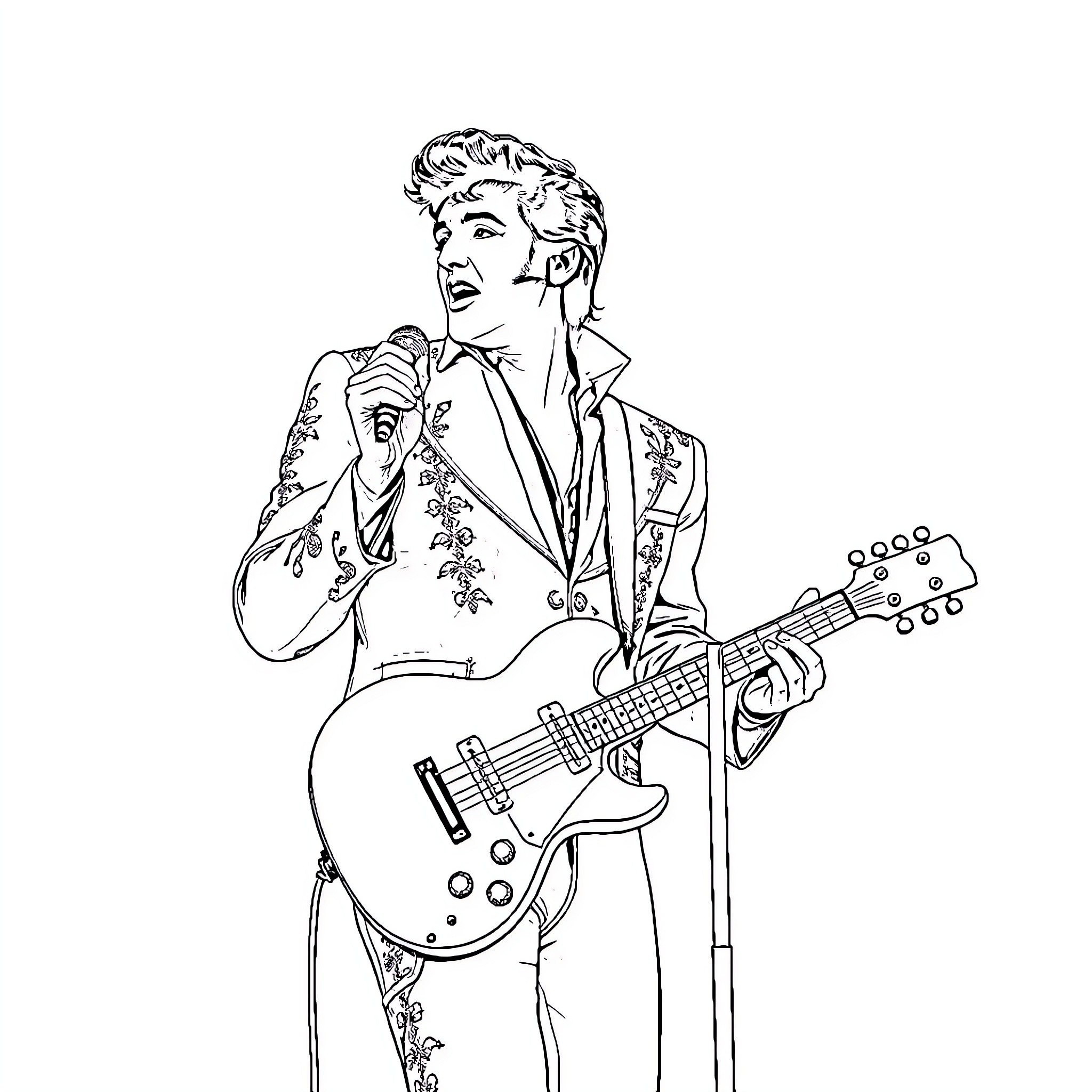 Best Elvis Coloring Pages (Free Printable PDF)