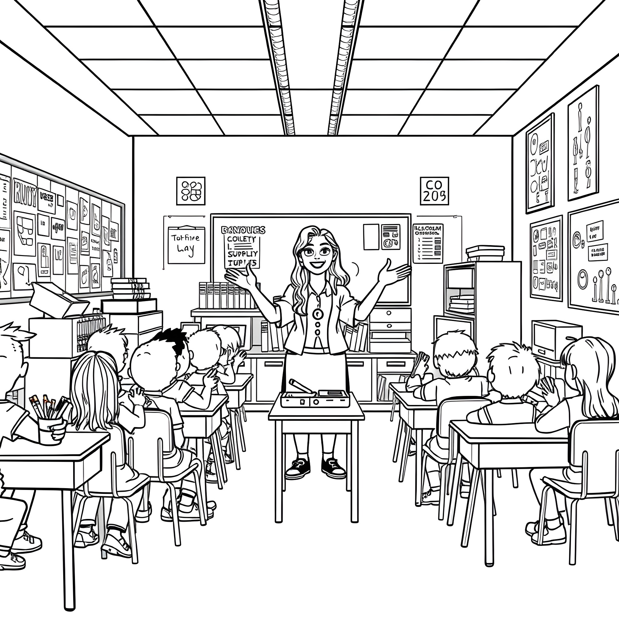 Best School Coloring Pages (Free Printable PDF)
