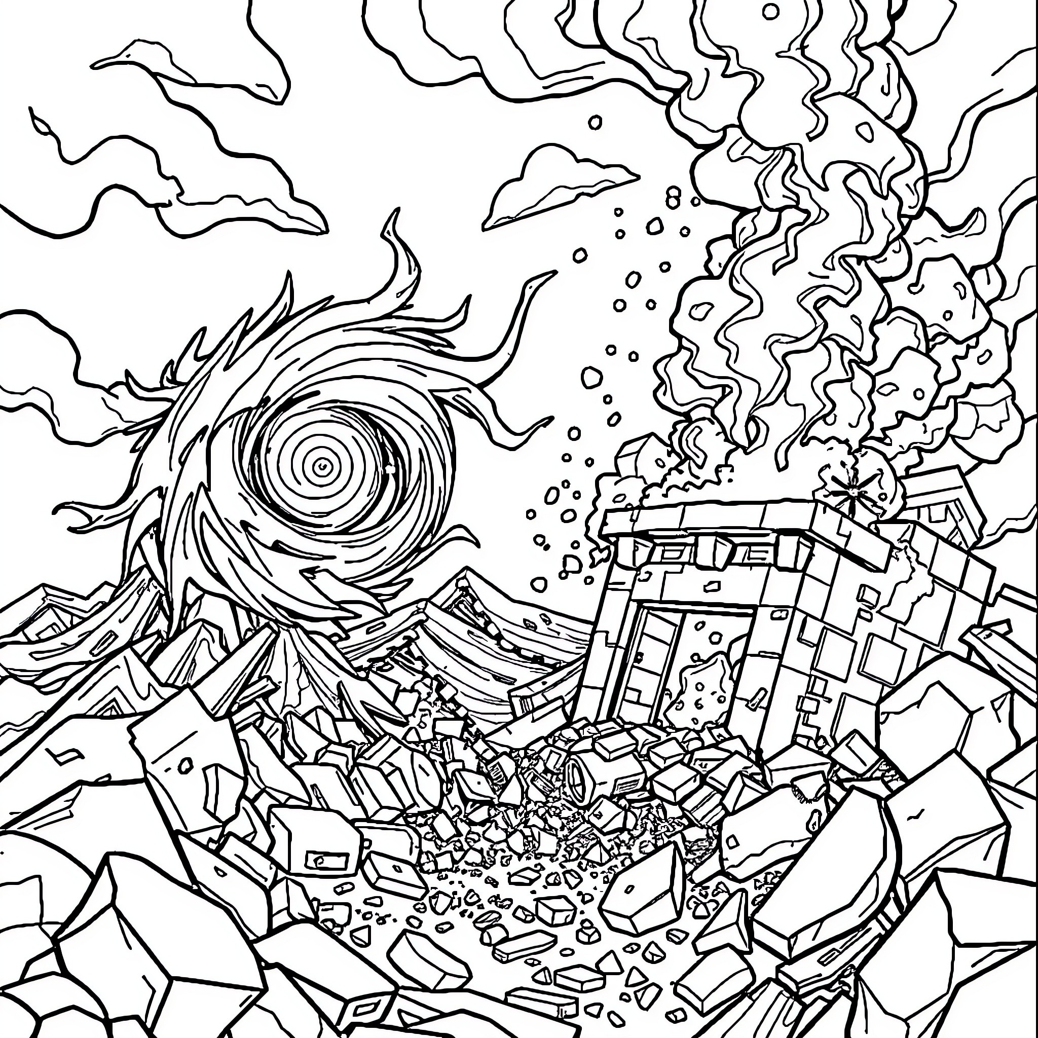 2 Best Natural Disaster Coloring Pages (Free Printable PDFs)