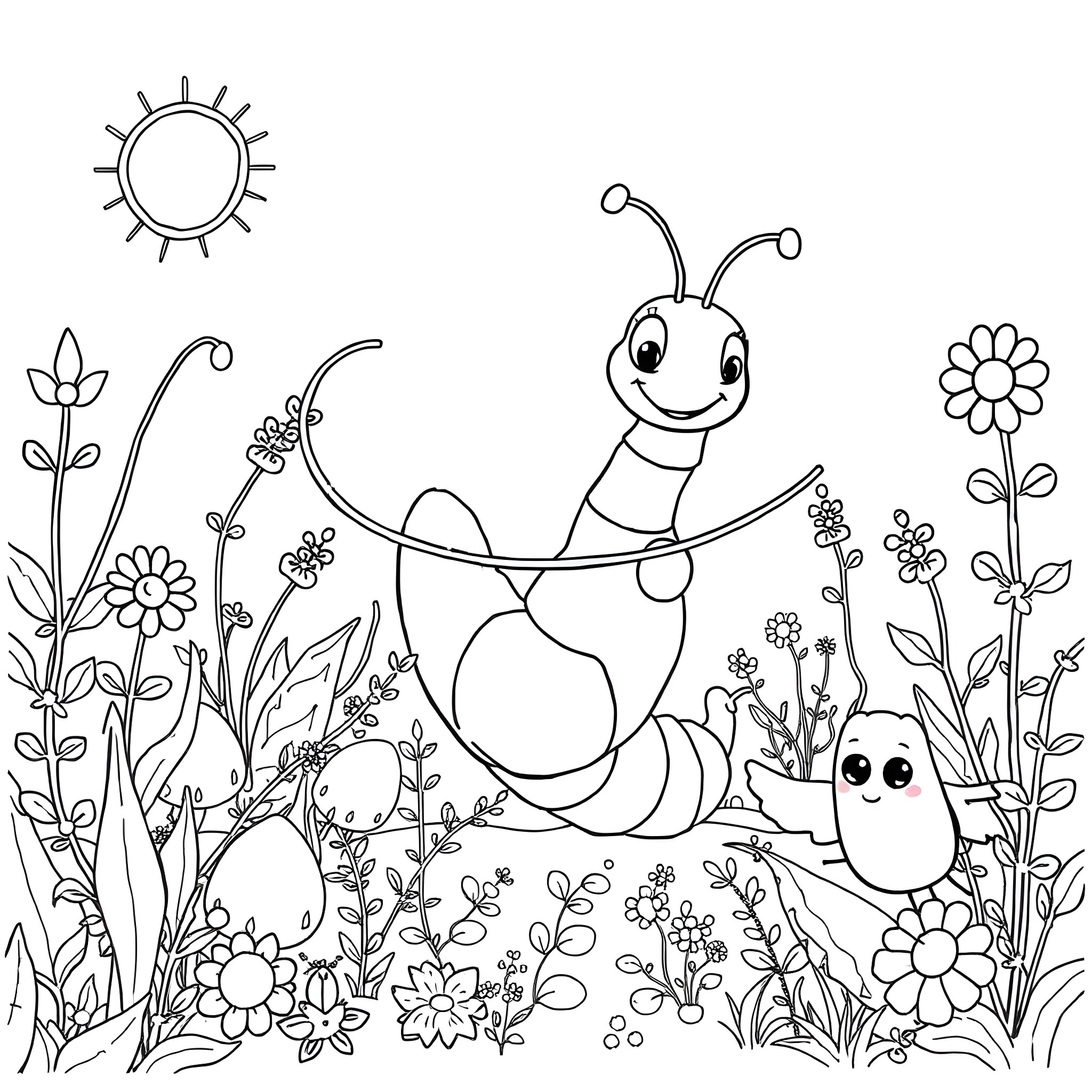 1 Best Larva Coloring Pages (Free Printable PDFs)