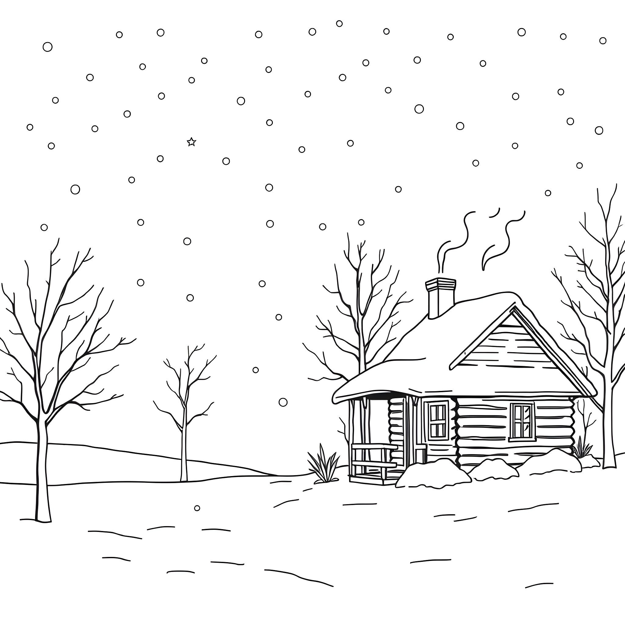 Best Winter Coloring Pages (Free Printable PDF)