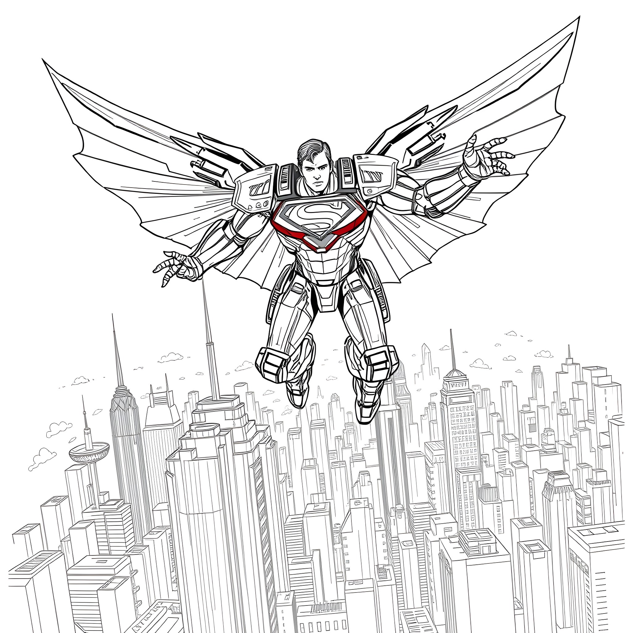 12 Best Mecha Superman Coloring Pages (Free Printable PDFs)