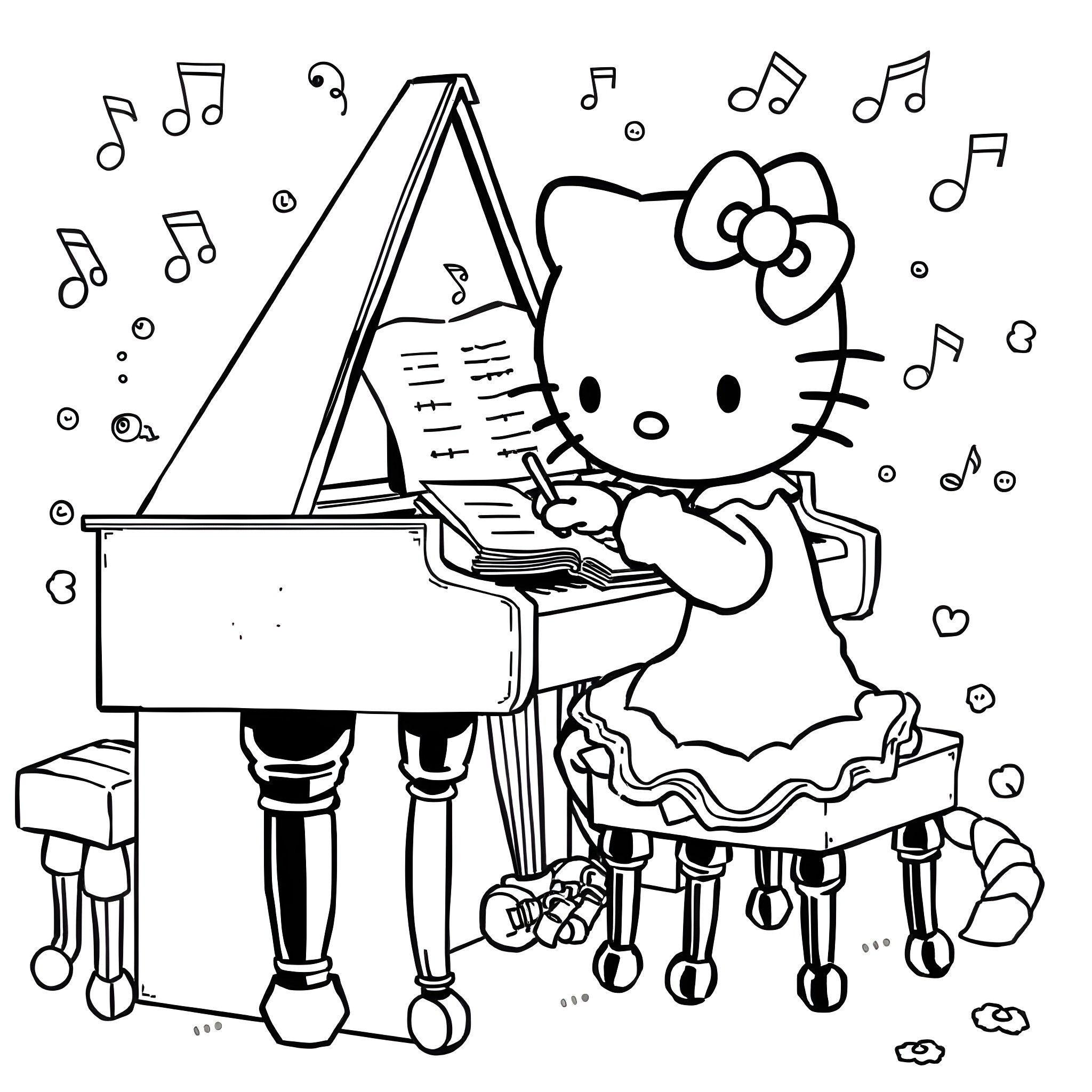 85 Best Hello Kitty Coloring Pages (Free Printable PDFs)