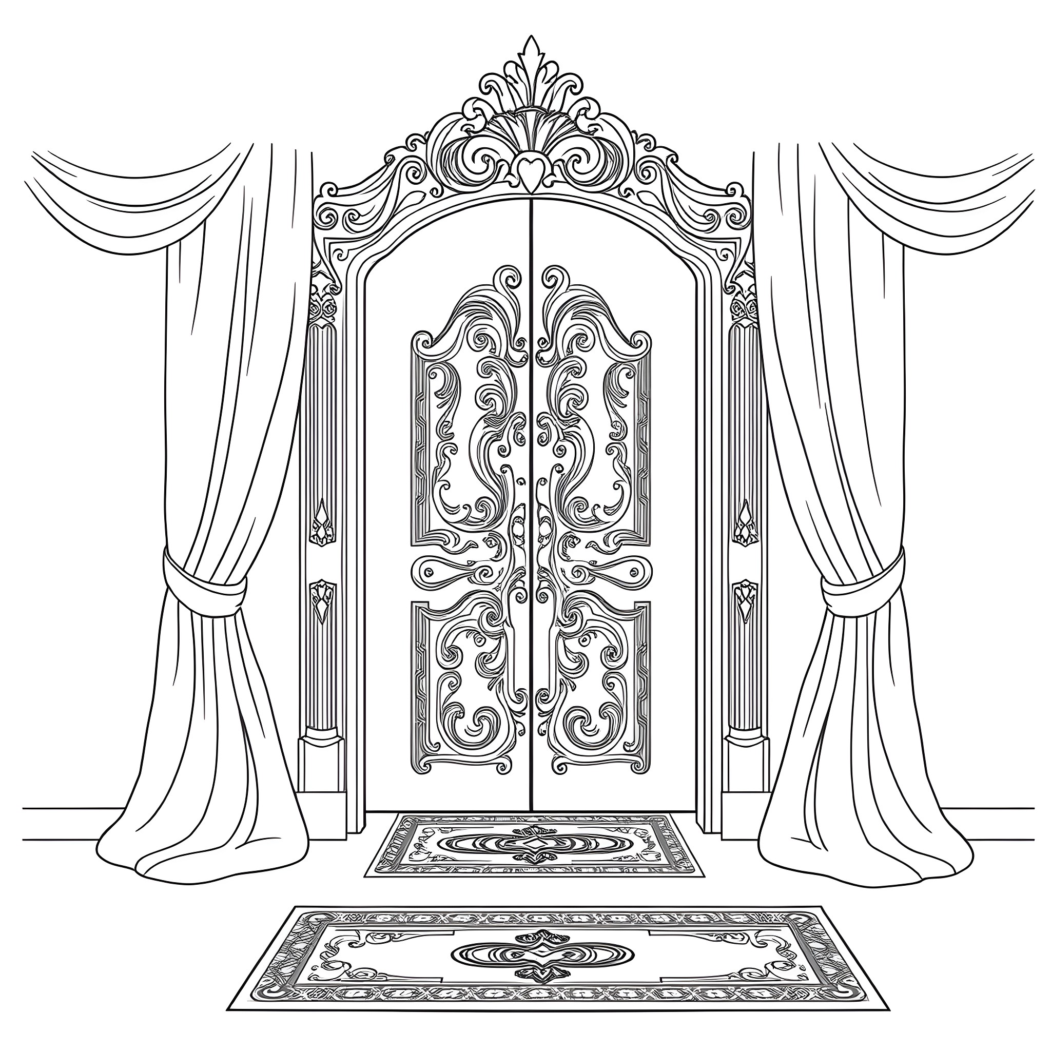 Best Door Coloring Pages (Free Printable PDF)