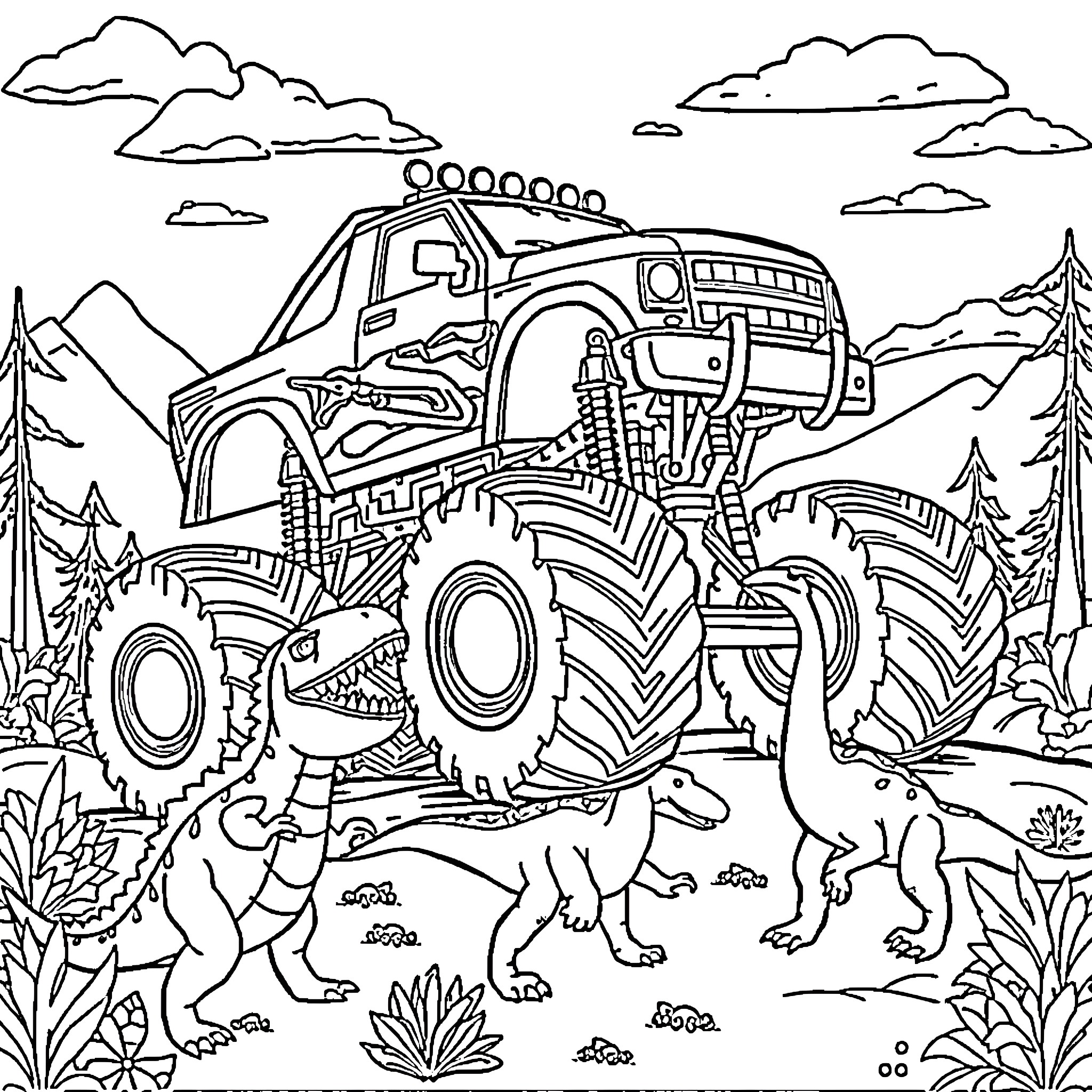 425 Best Monster Truck Coloring Pages (Free Printable PDFs)